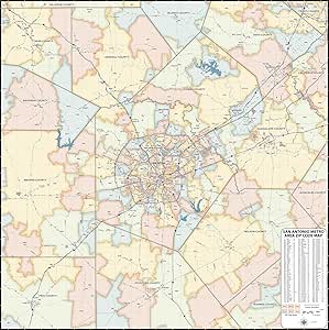 Amazon.com : Generic San Antonio TX ZIP Code Street Map (40' x 40 ...