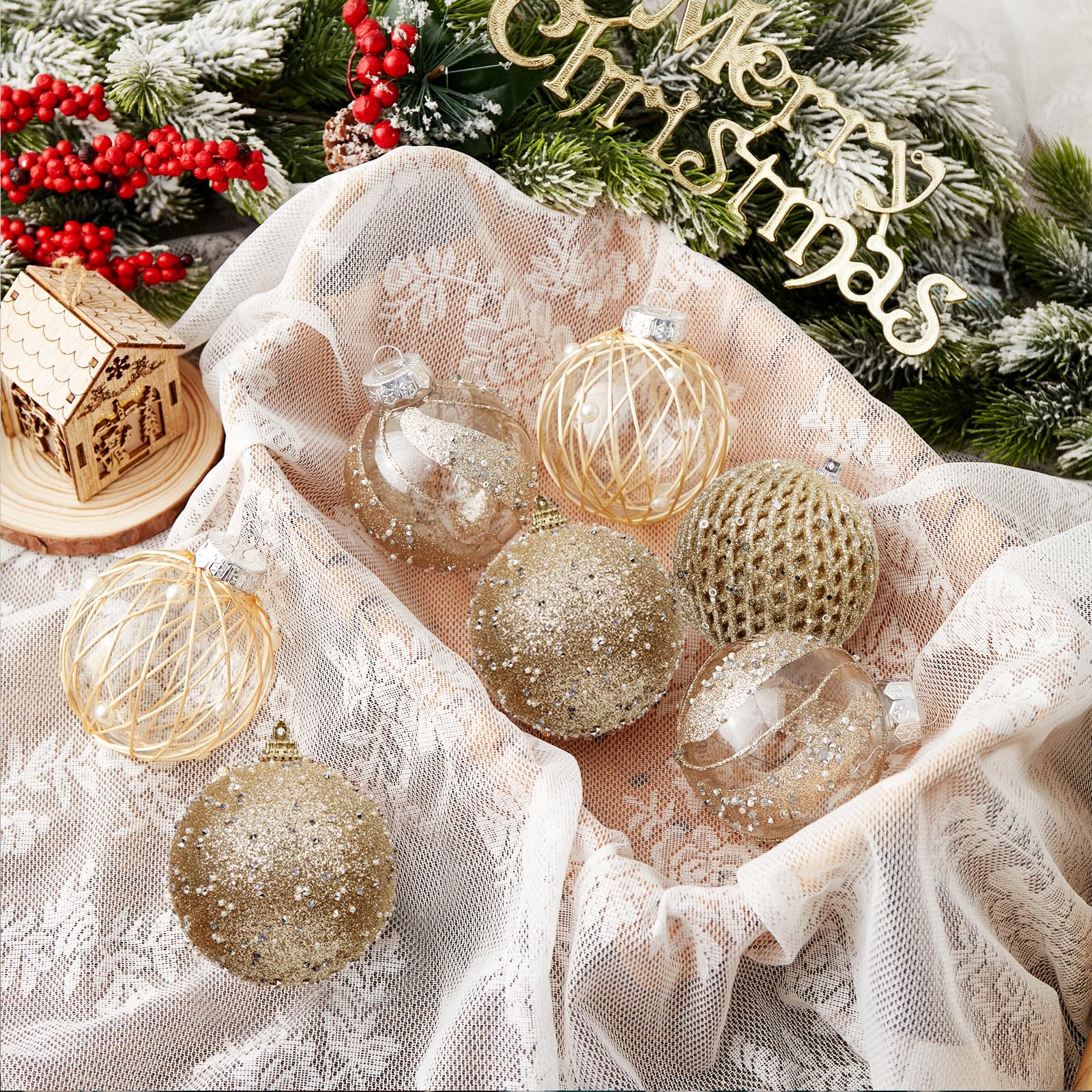 Glitter Styrofoam Christmas Trees DIY Christmas Tree Decor From