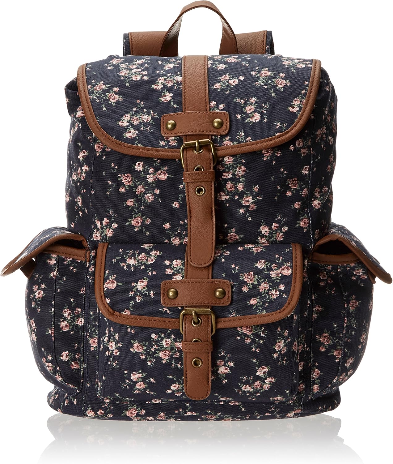 Amazon.com: Wild Pair Ditsy Floral Cargo With Glitter Trim Backpack ...