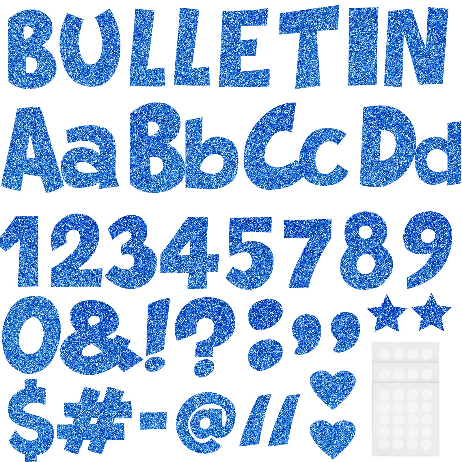Snapklik.com : Glitter Bulletin Board Letters For Classroom Numbers ...