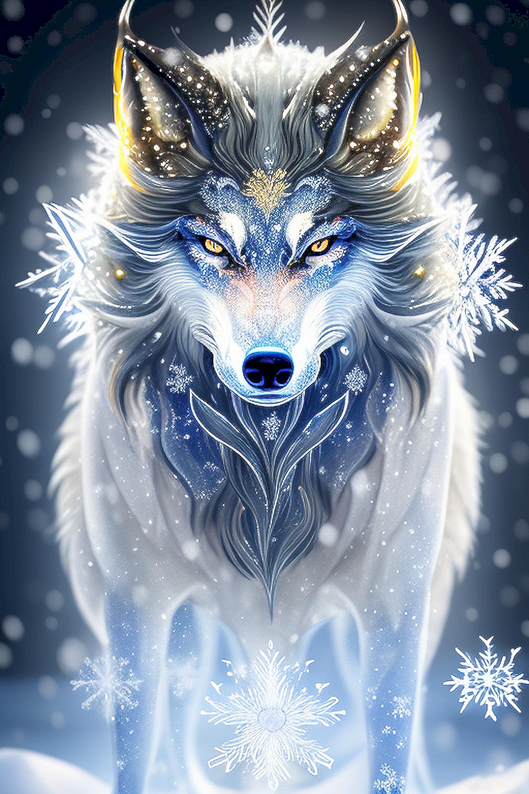 Anime White Spirit Wolf