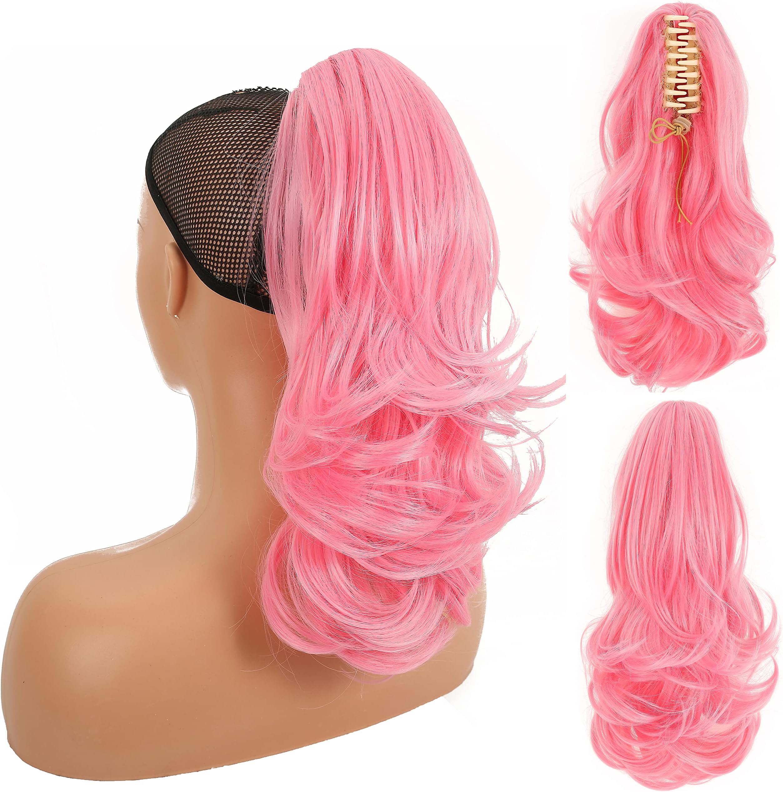 Amazon.com : GLAM21USA Ponytail Extension Straight 18 Inch Long ...