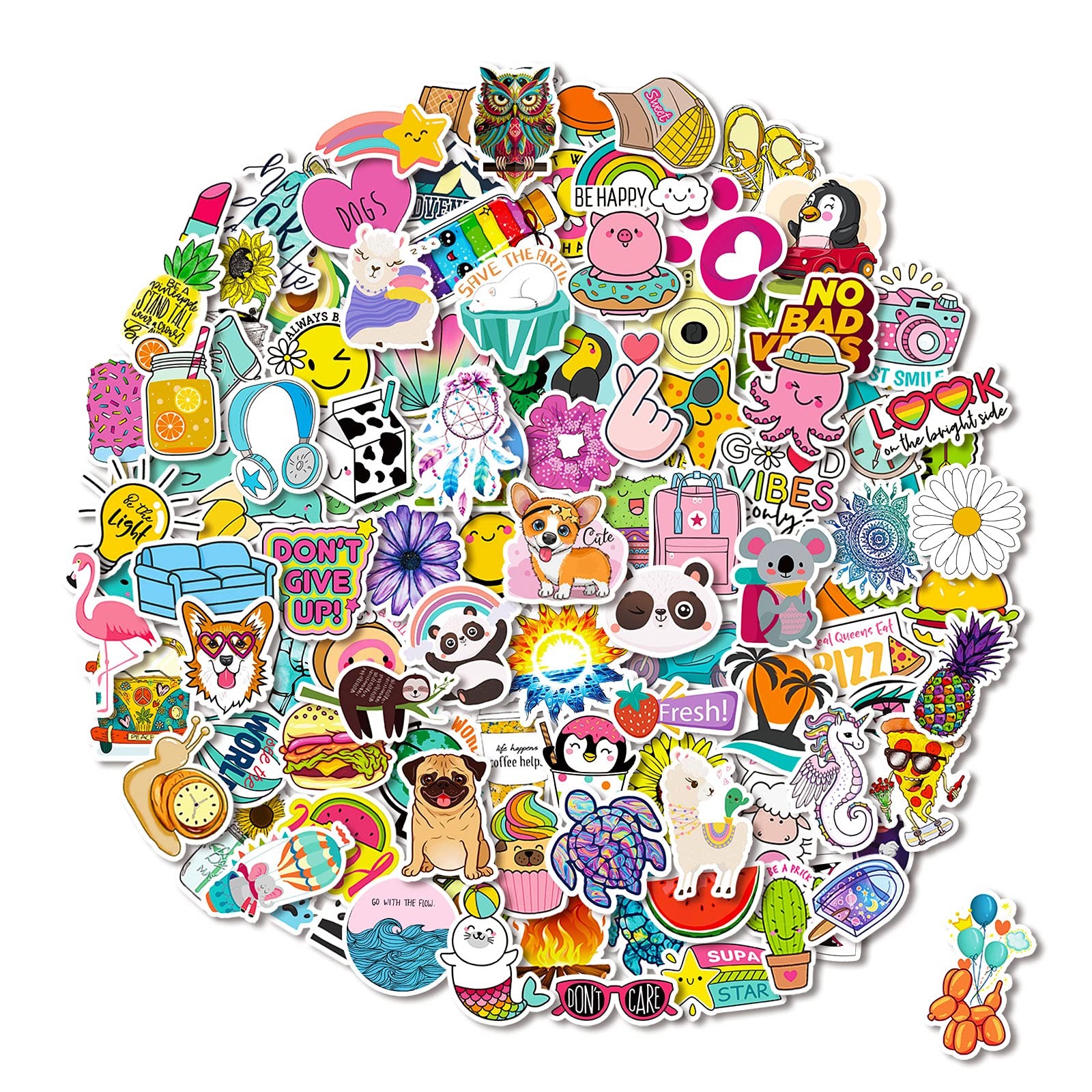 Buy Water Bottle Stickers, 150 Pcs Cute Stickers for Kids VSCO Stickers ...