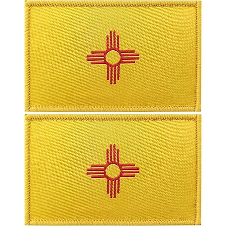 Amazon.com: New Mexico State Flag Embroidered Patch Iron-On NM Emblem ...