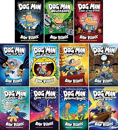 Dog Man Books 1-11 Complete Series Set (11 Books): Dav Pilkey: 9781338845150: Amazon.com: Books