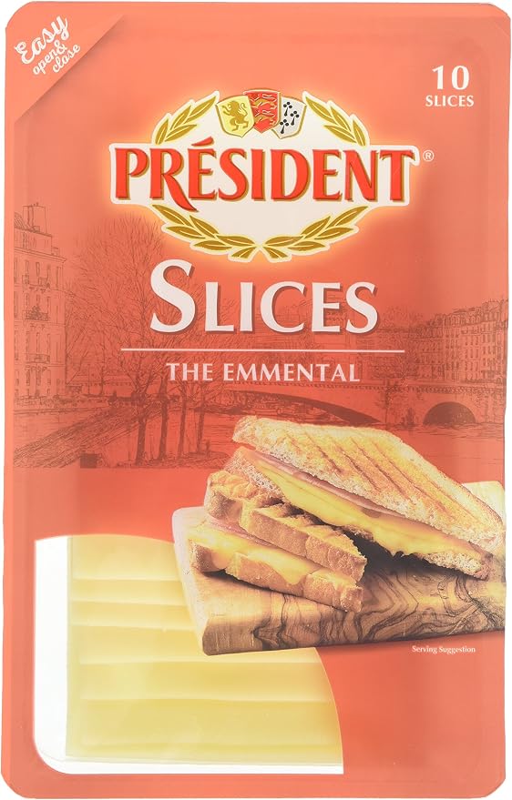 President Emmental Slices, 200g : Amazon.co.uk: Grocery