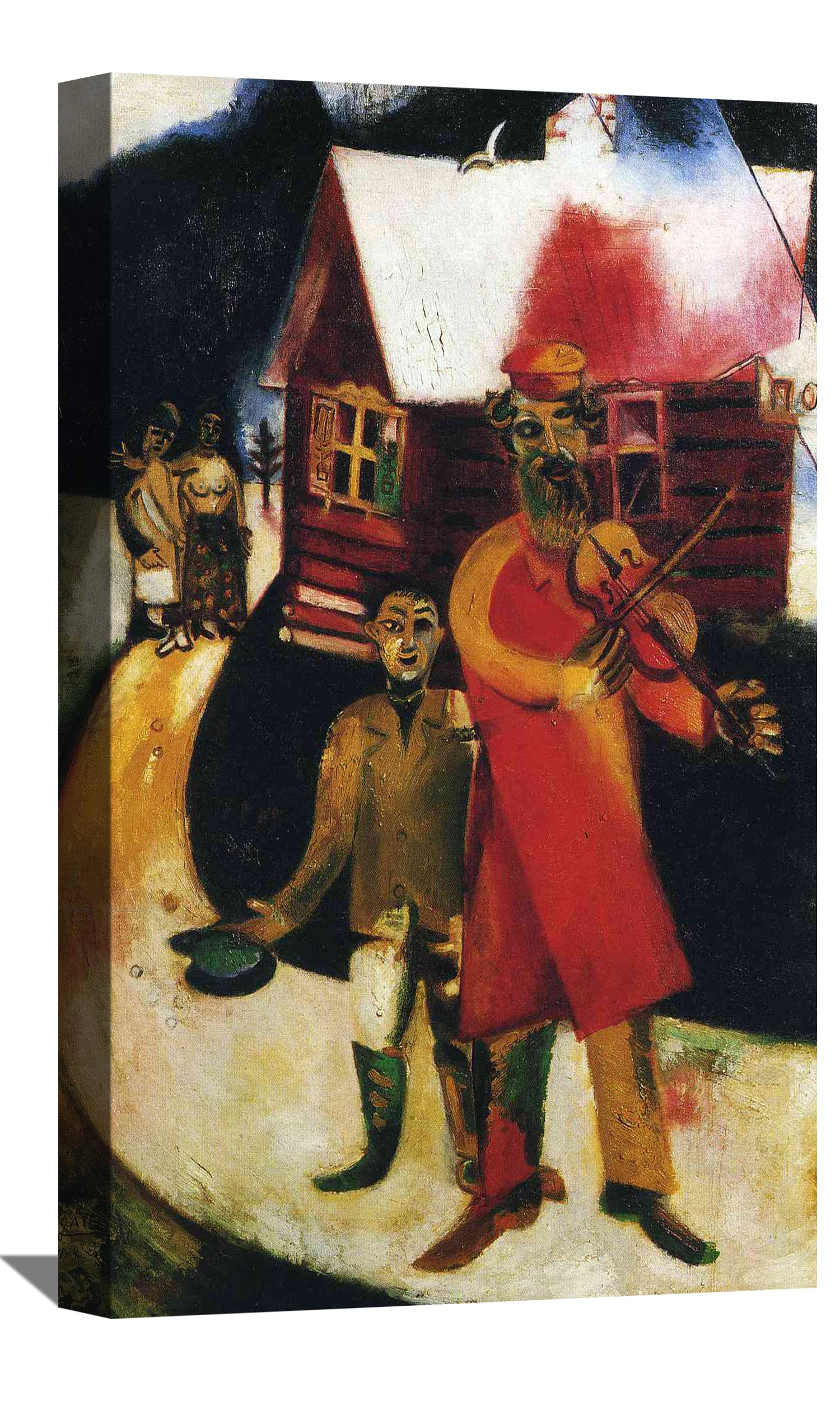 Amazon.com: BOHU ARTS Marc Chagall Painting Wall Art The Fiddler Canvas ...