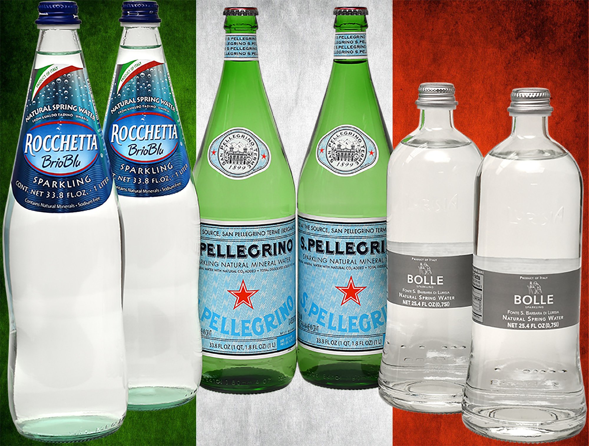 Buy Italian Sparkling Water Variety Pack, (2) Rocchetta, (2) San Pellegrino, (2) Lurisia (6 ...