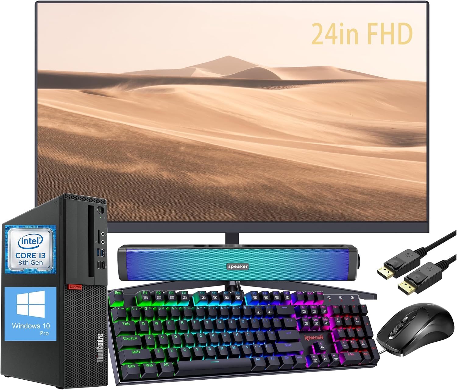 Lenovo ThinkCentre M720s SFF Computadora de computadora con monitor FHD ...