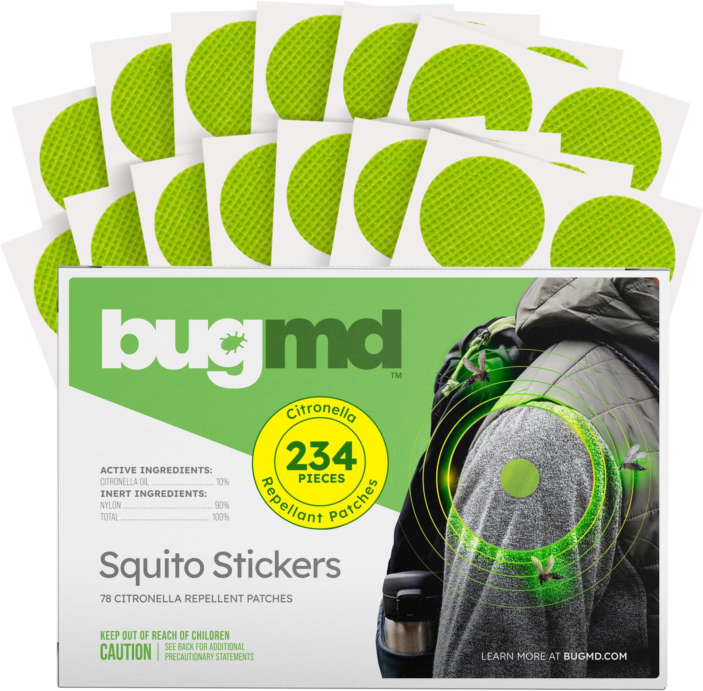 Amazon.com: BugMD Squito Stickers Mosquito Repellent Patch Stickers for ...