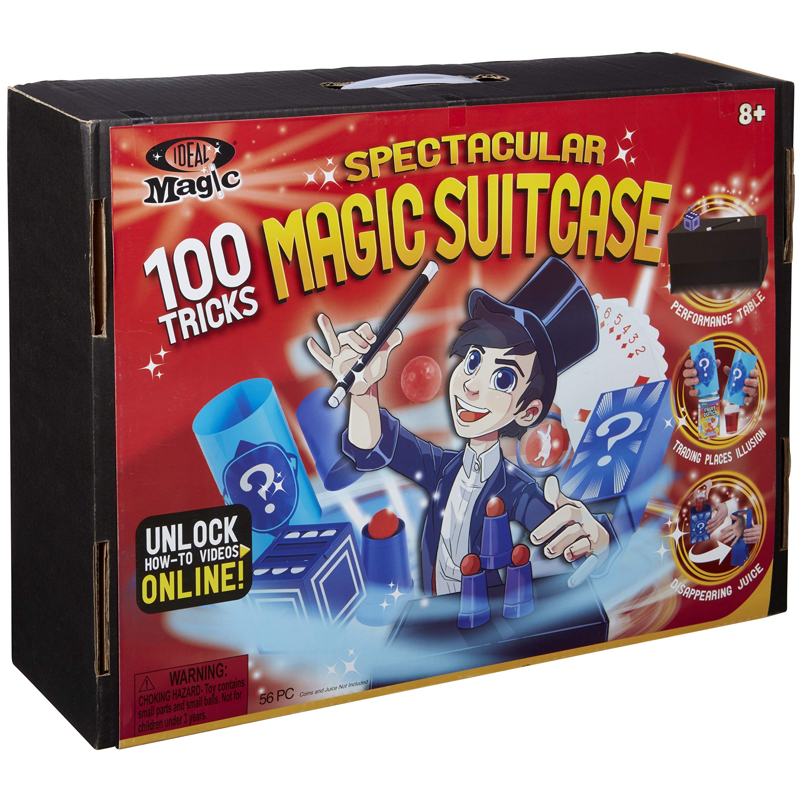 Amazon.com: Ideal Magic Spectacular Magic Suitcase, Easy Way to Learn ...