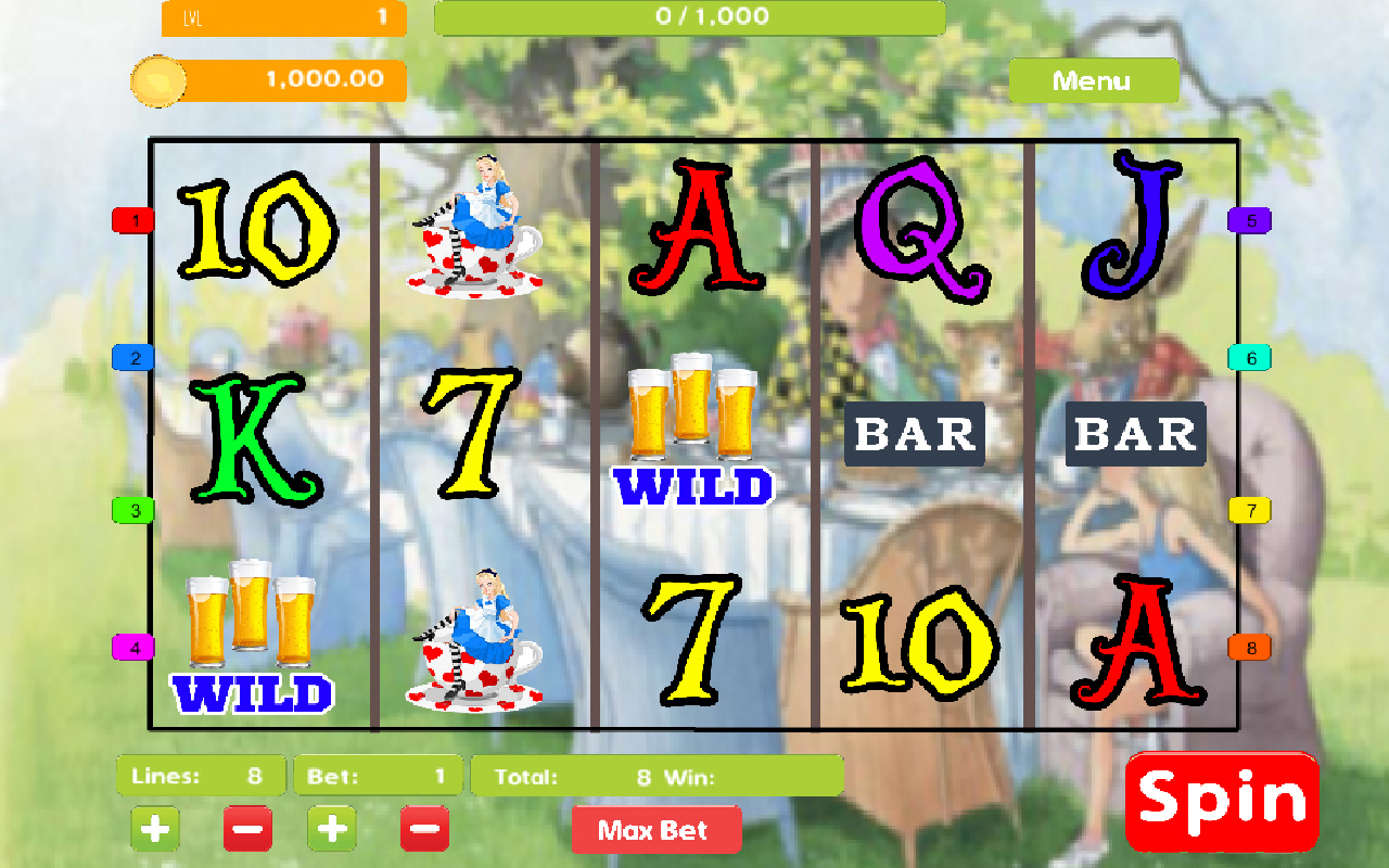 Alice Tea Party Wonderland Vegas Casino Progressive Jackpot Slot ...