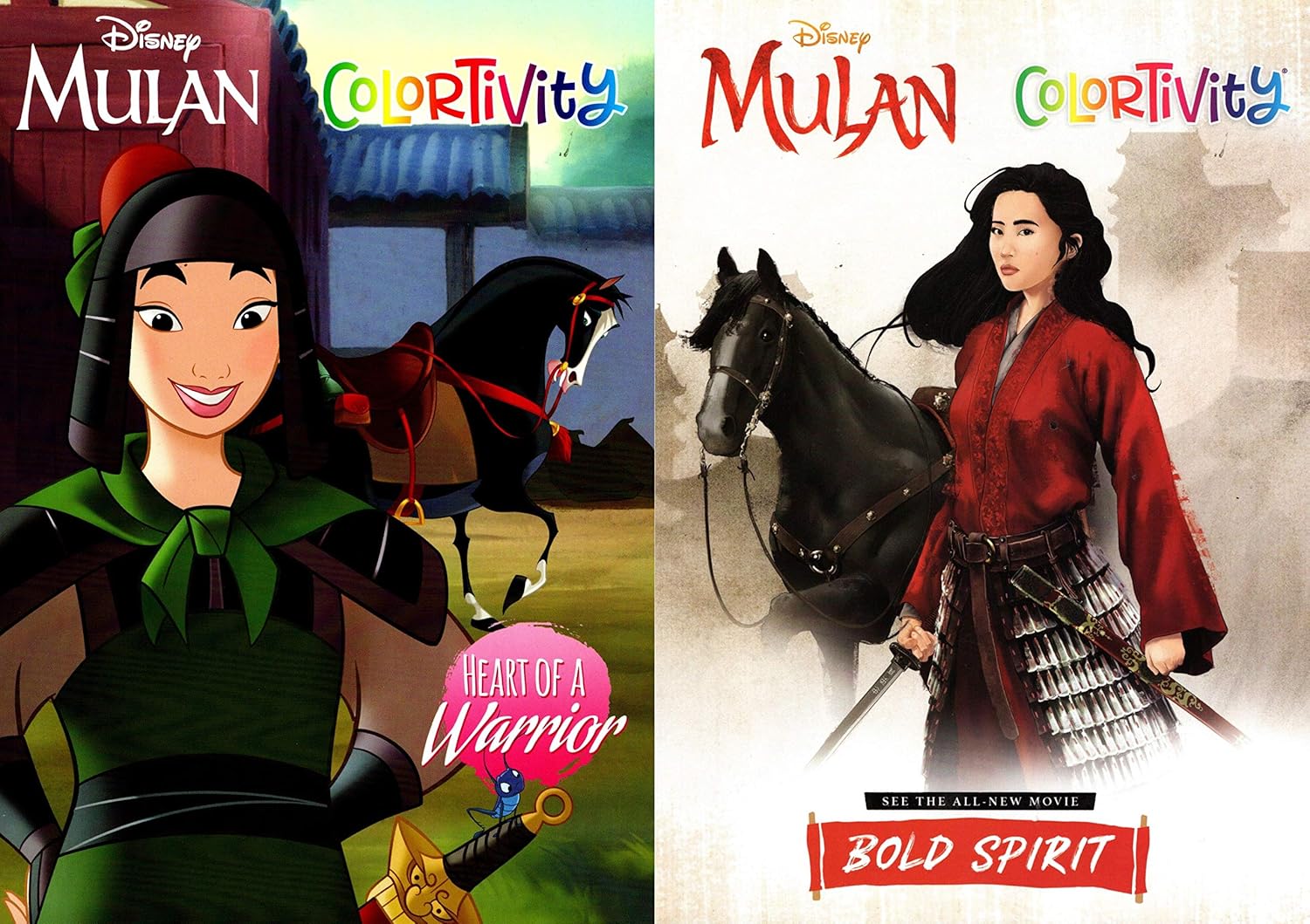 Colortivity - Livro de colorir e atividades Disney Mulan - 64 páginas ...