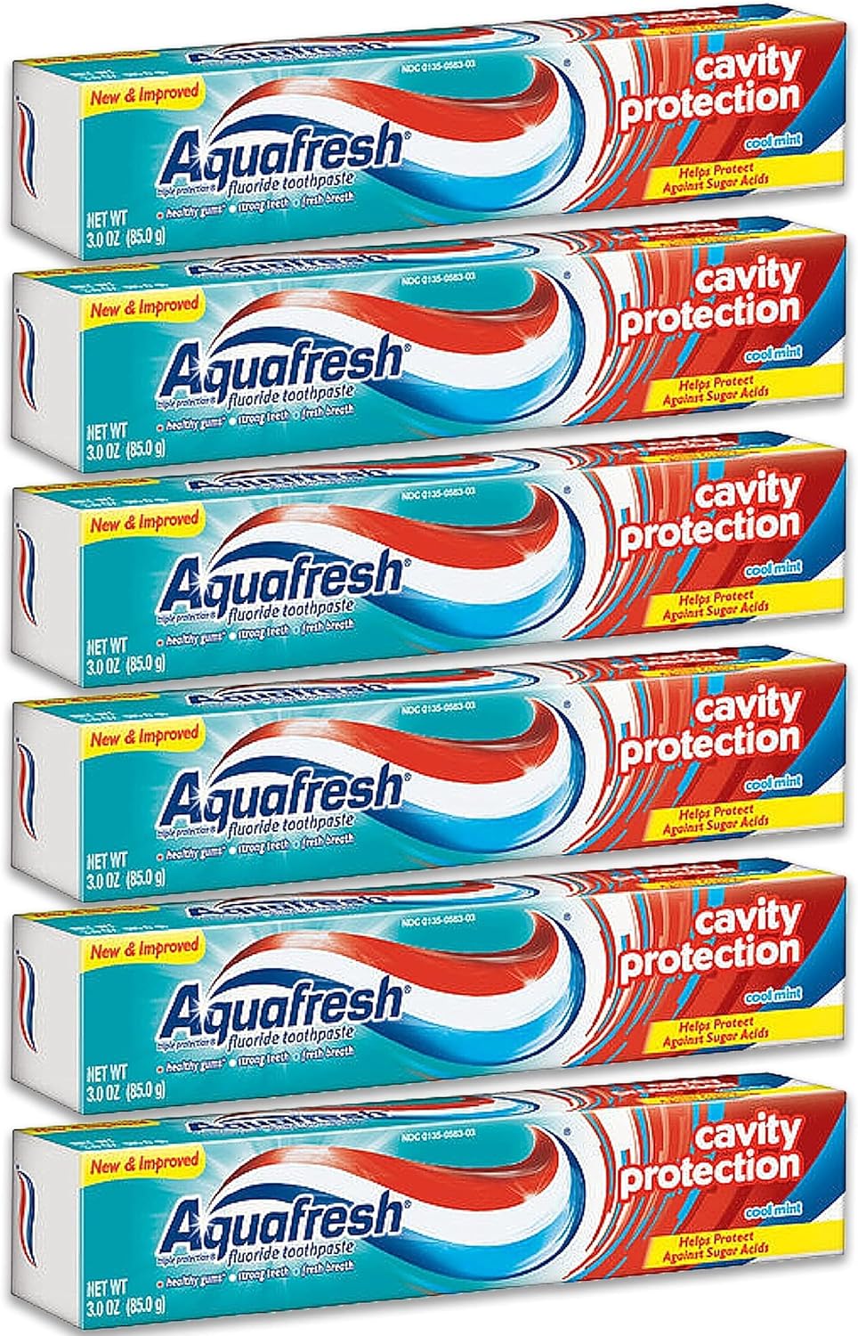 Amazon.com : Aquafresh Cavity Protection Fluoride Toothpaste, Cool Mint ...