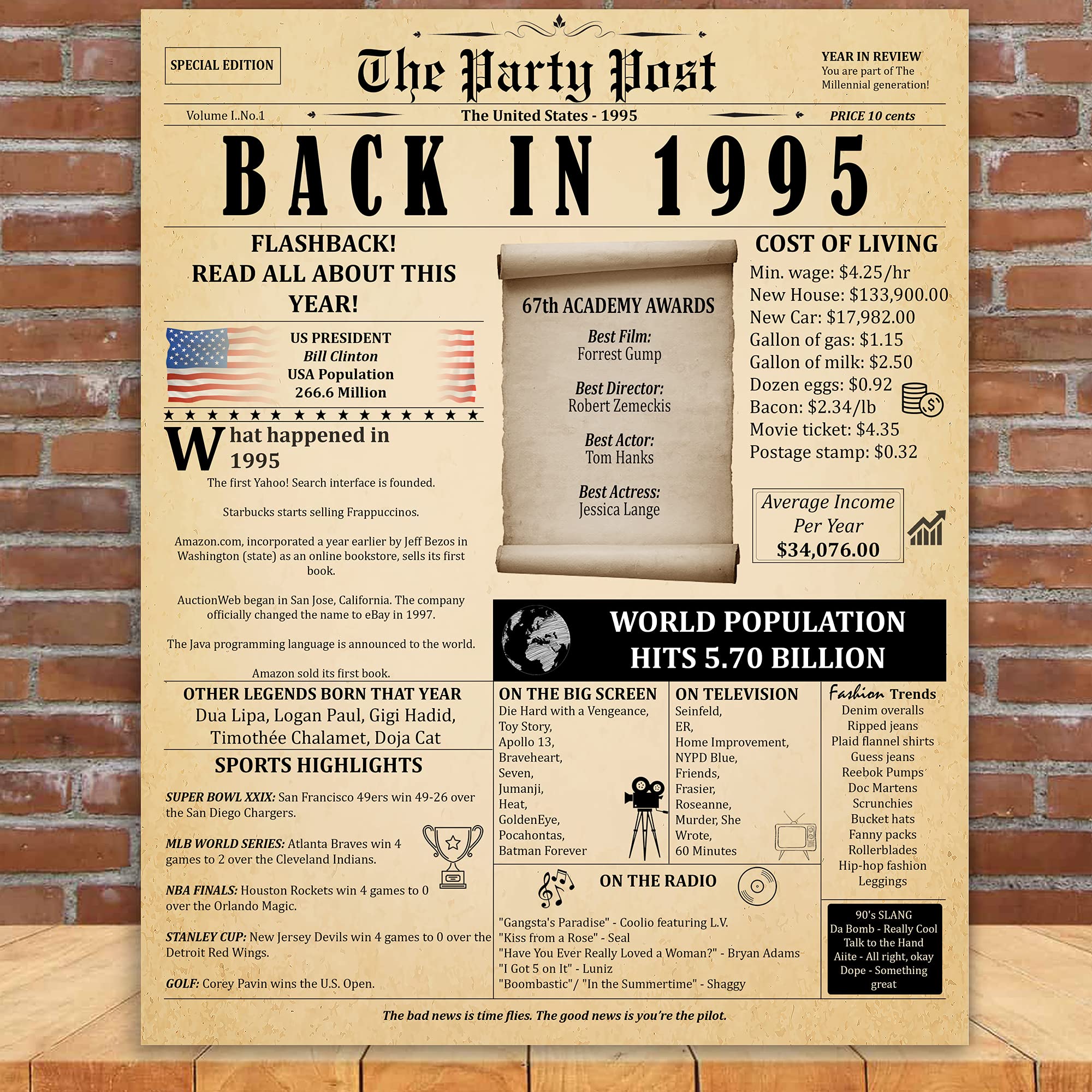 Snapklik.com : 31st Birthday Party Decorations Poster 31 Years Ago ...