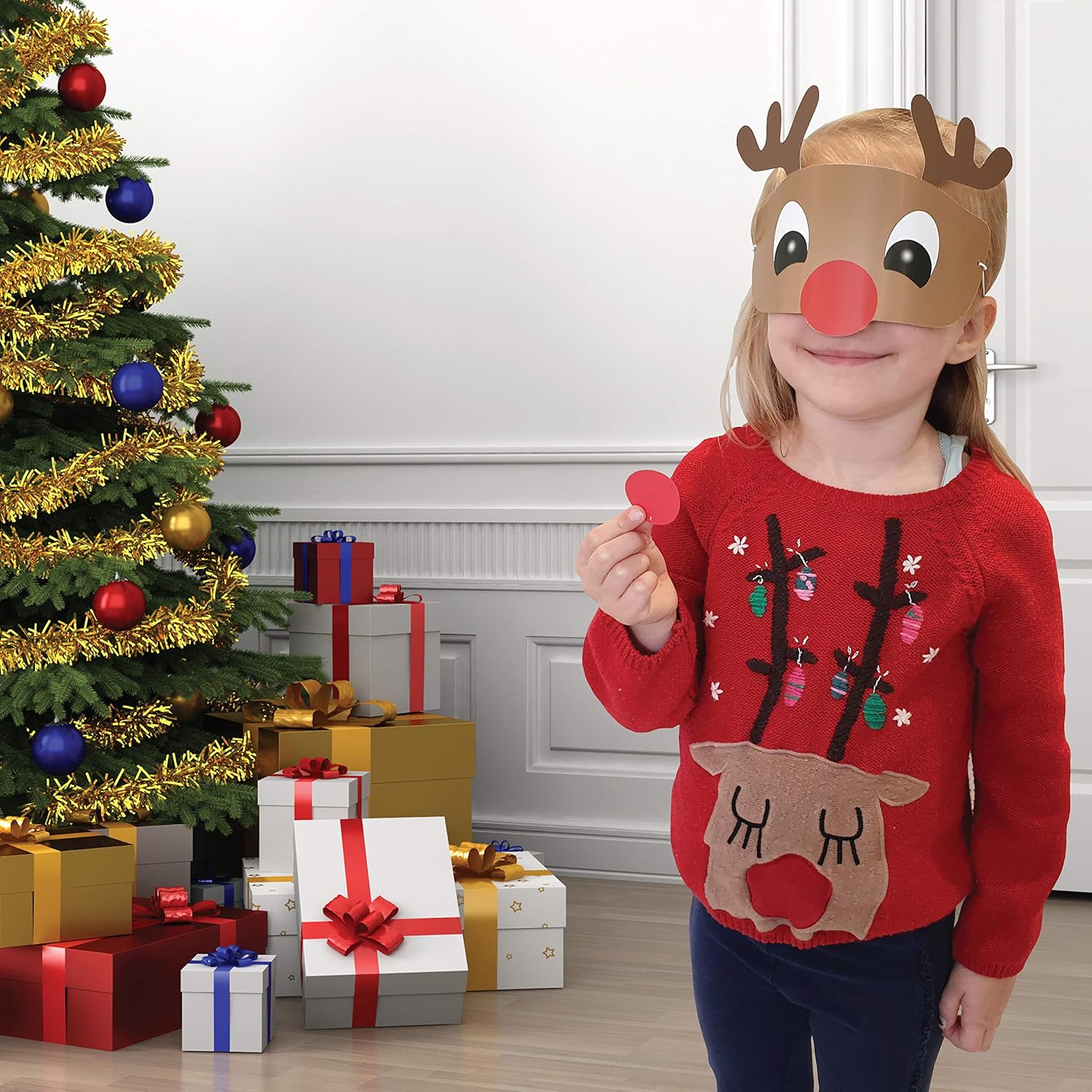 Christmas Family Game – RUDOLPH’S RED NOSE- Family, Kids, Office Xmas ...