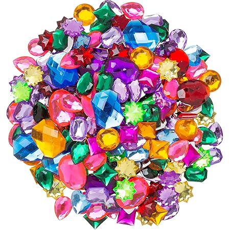 Amazon.com: Darice Rhinestones-Assorted Shape-1lb, Colors May Vary