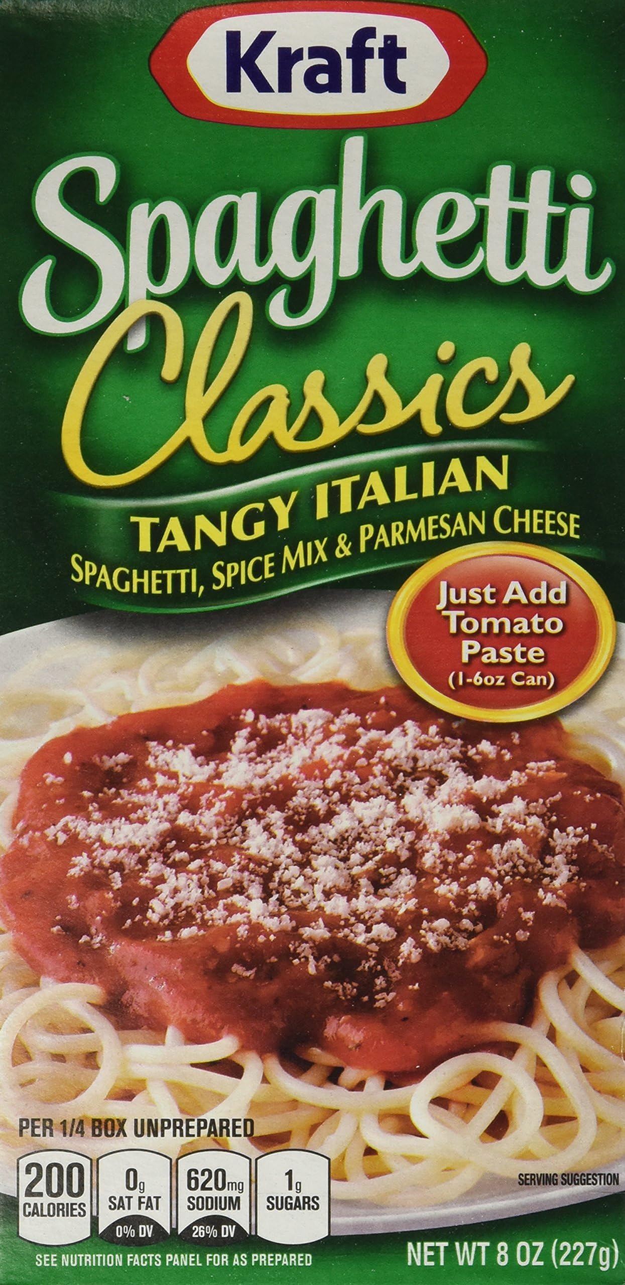 Amazon.com : Kraft Tangy Italian Spag Dinner Kit 8 oz - 8 Unit Pack ...