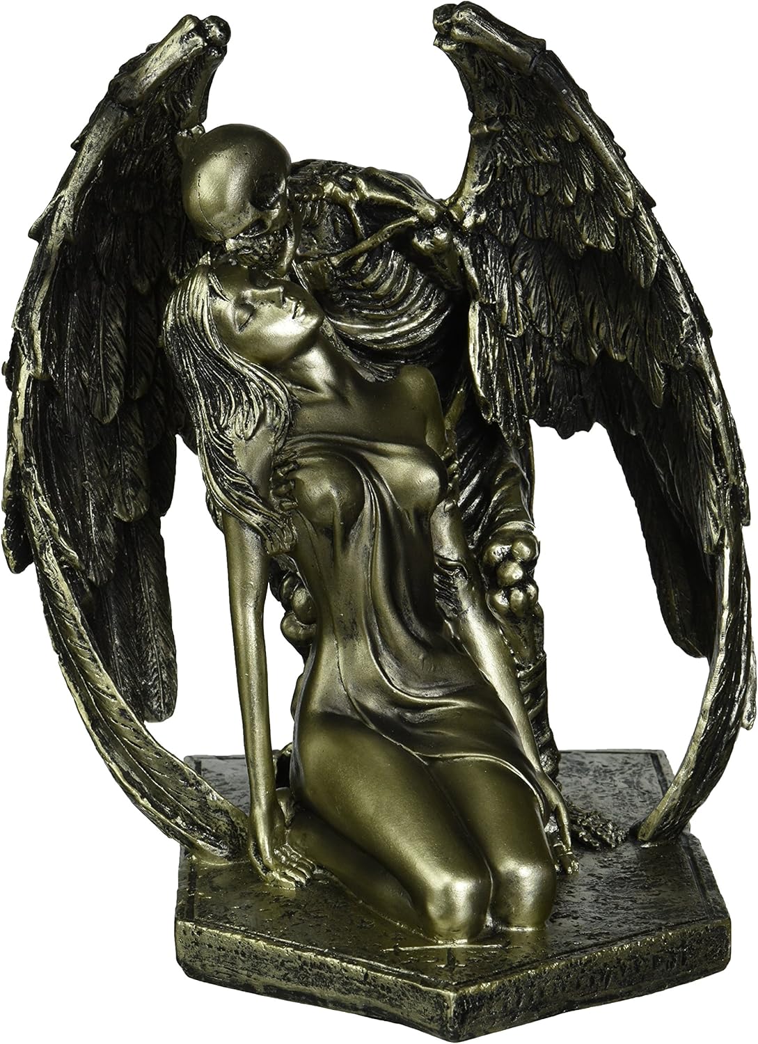 Design Toscano CL6093 Kiss of Death Winged Skeleton Statue : Amazon.co ...
