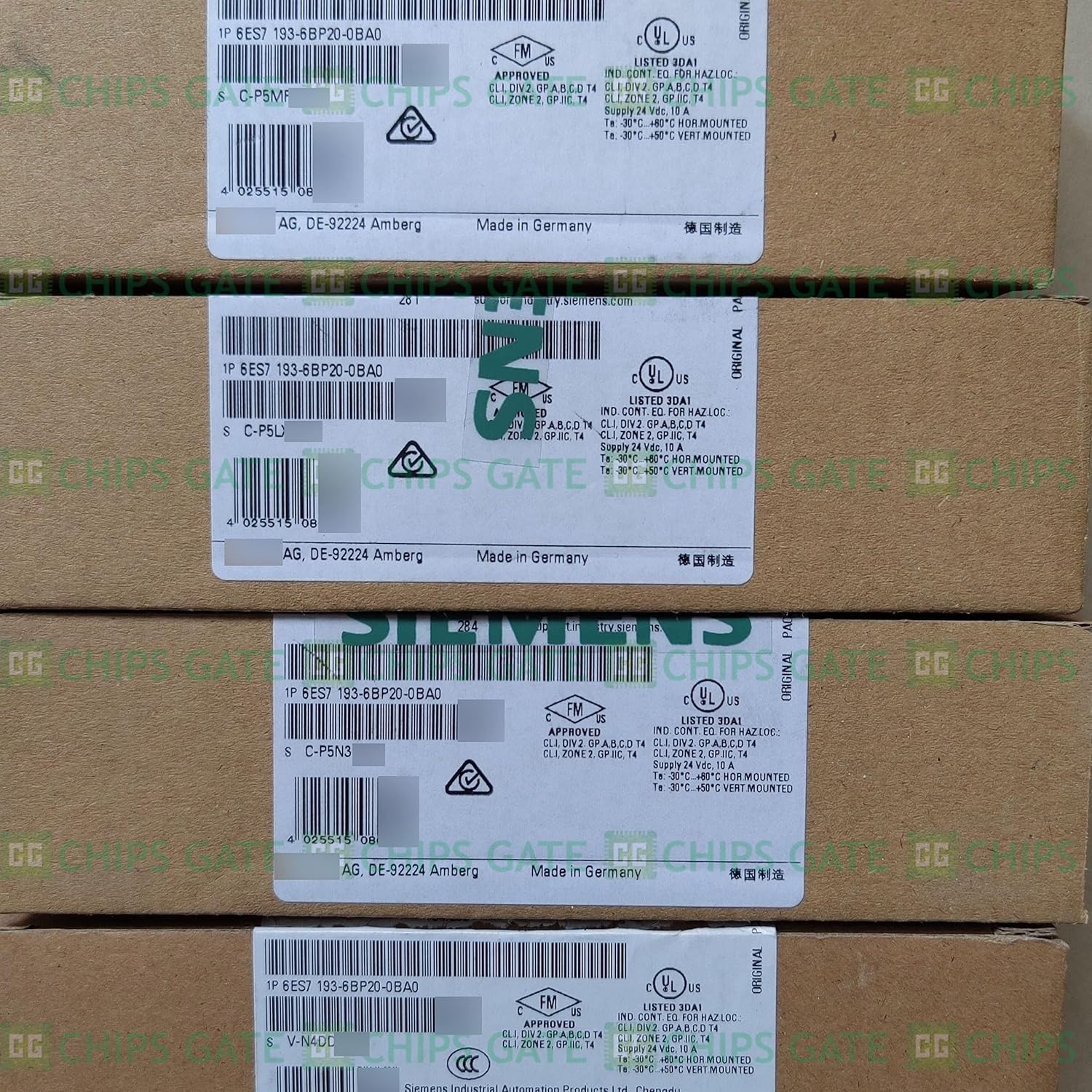 Amazon.com: 6ES7193-6BP20-0BA0 SIMATIC ET 200SP BASEUNIT TYP A0 10 AUX ...