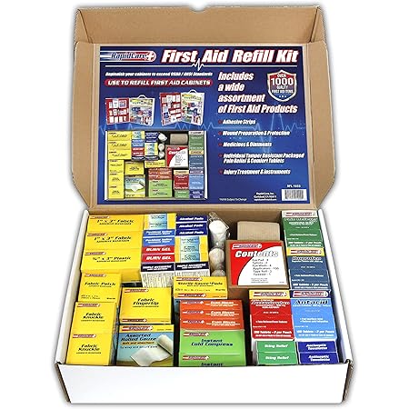 Amazon.com: General Medi 160 Piece First Aid Kit Bag Refill Kit ...