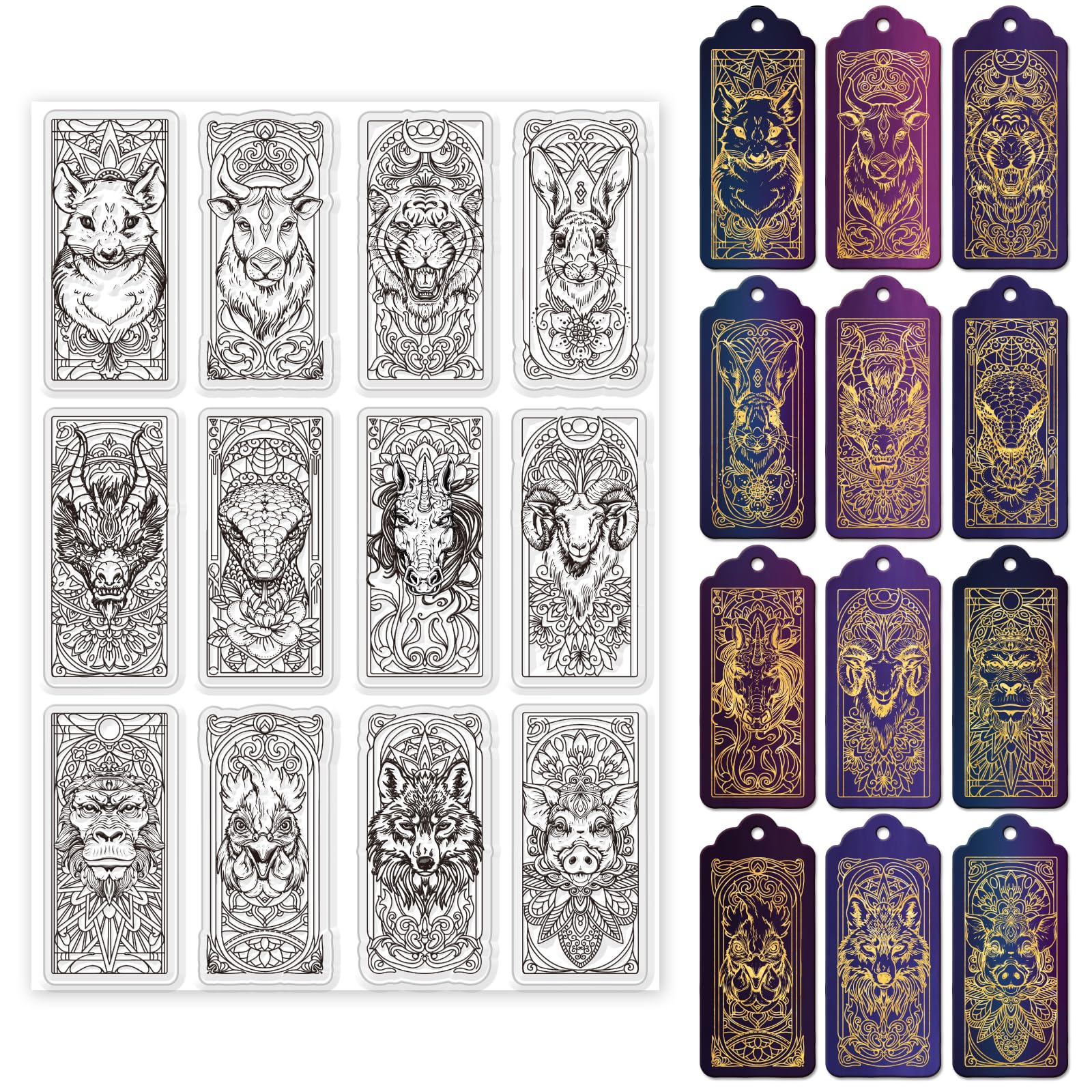Chinese zodiac rubber stamps - Horoscopeaz.com