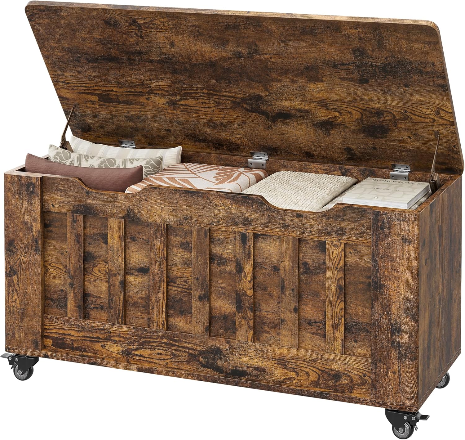 Amazon.com: GarveeHome Storage Chest, Storage Bench with 4 Wheels, 39.4 ...