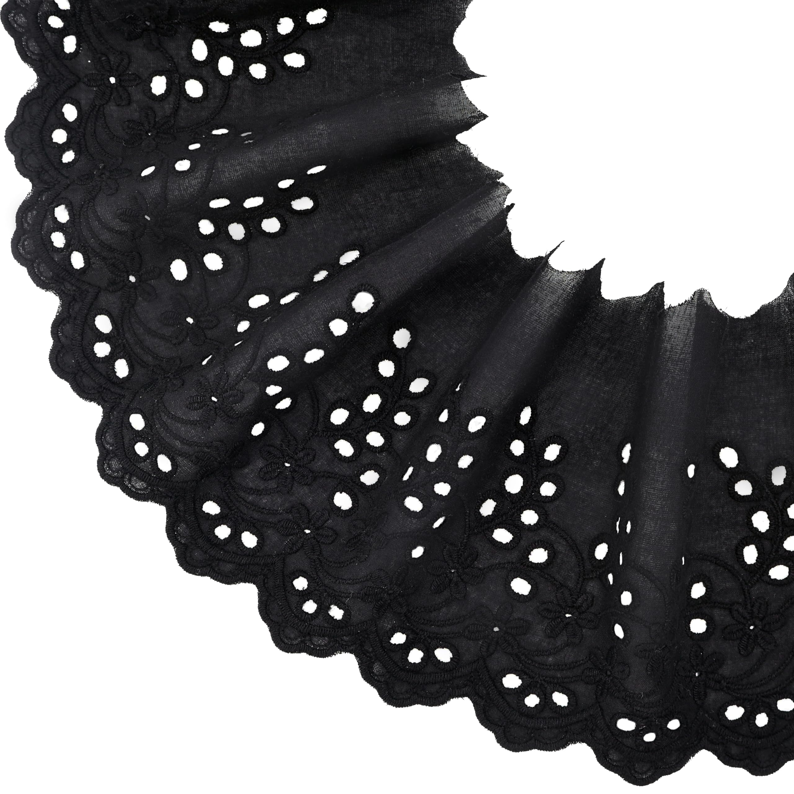Amazon.com: IDONGCAI Eyelet Lace Trim Floral Embroidery Cotton Lace ...