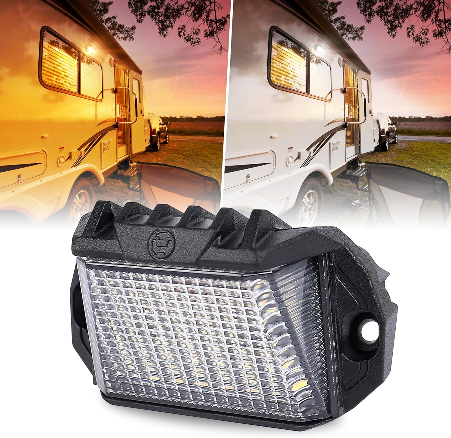 HOYUZA RV Exterior Light, 1300LM LED RV Exterior Porch Utility Light ...