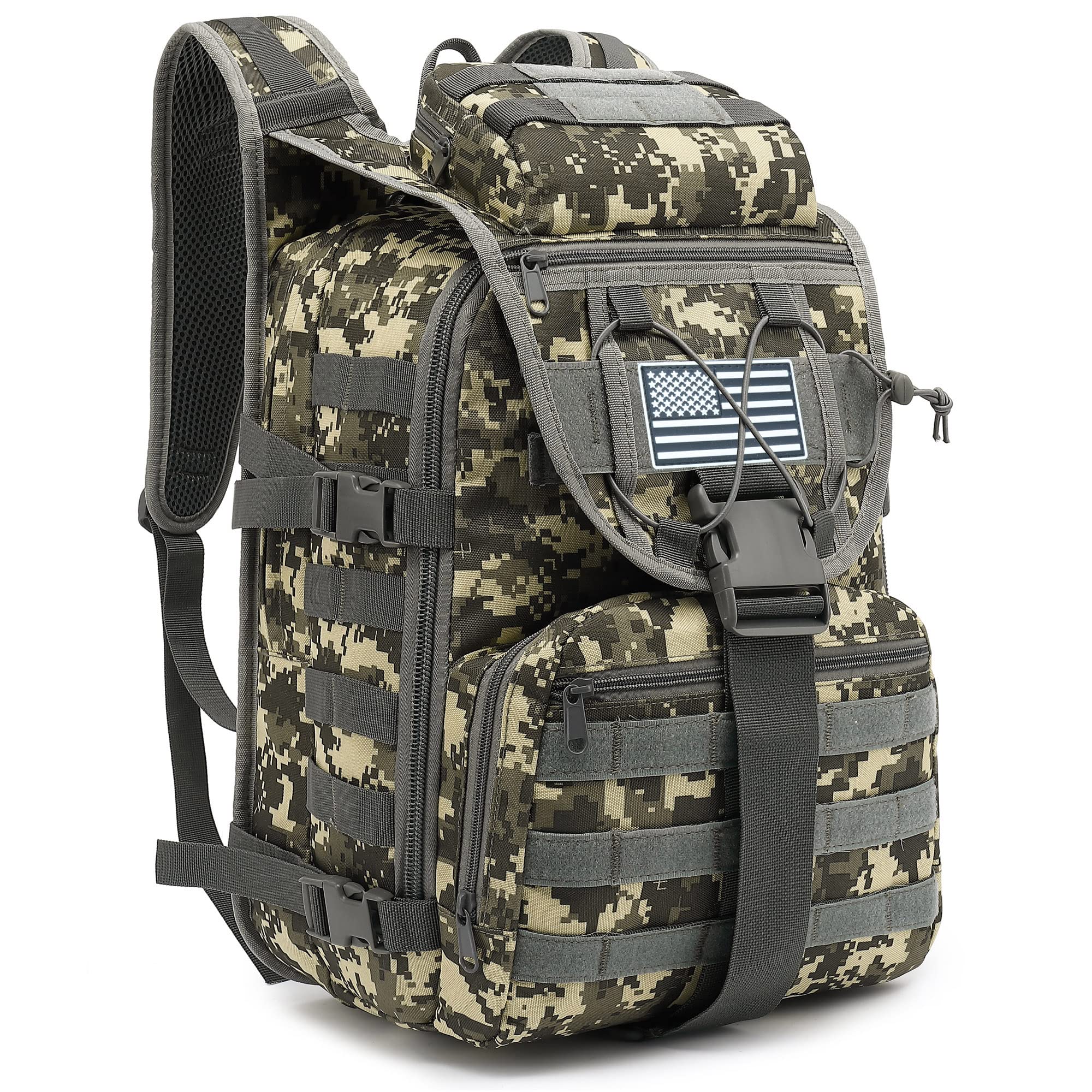 Yusudan Military Tactical Backpack for Men, Survival Army Backpacks for ...