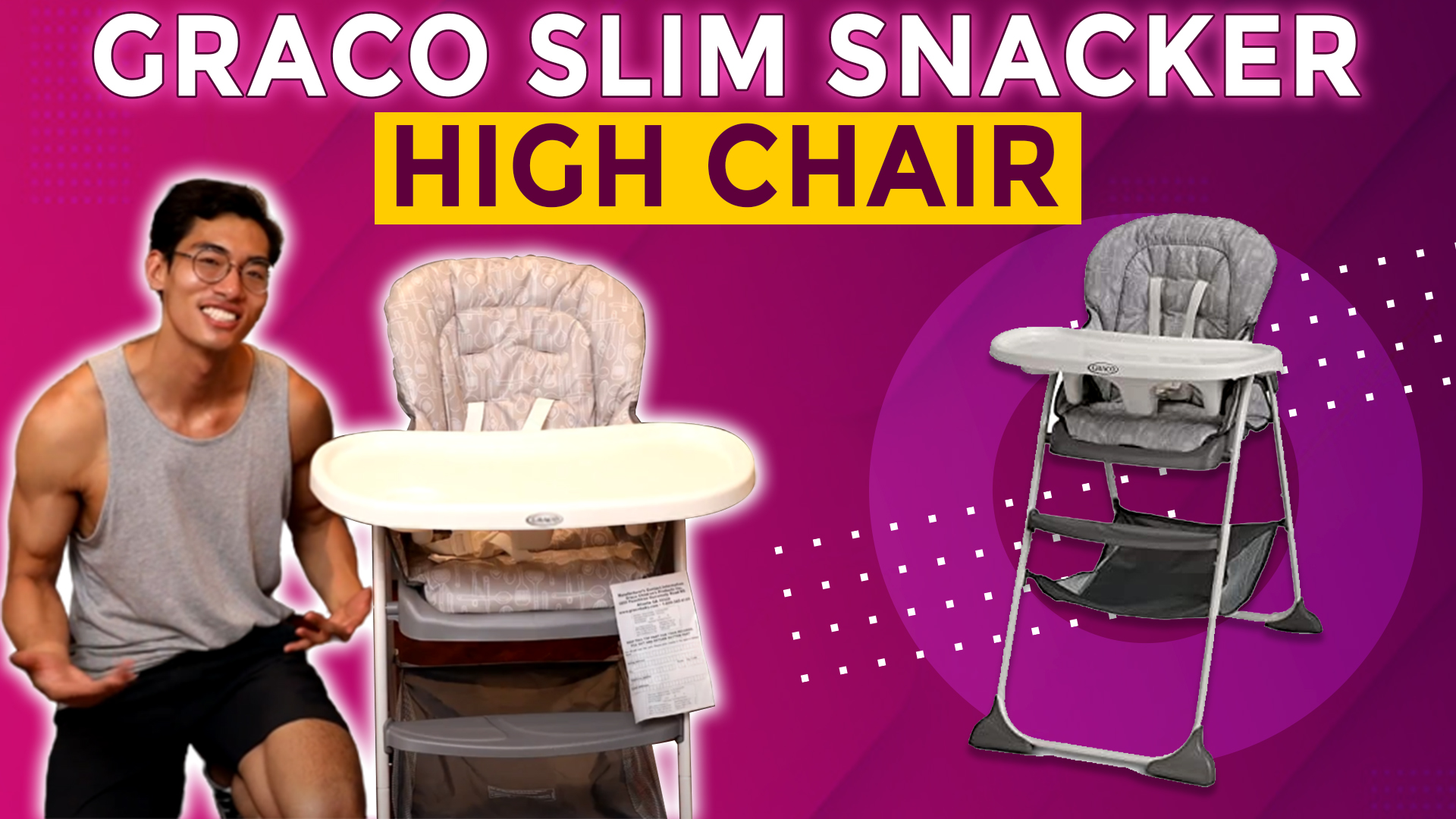 Watch Graco Slim Snacker high-chair - Set up & Usage on Amazon Live