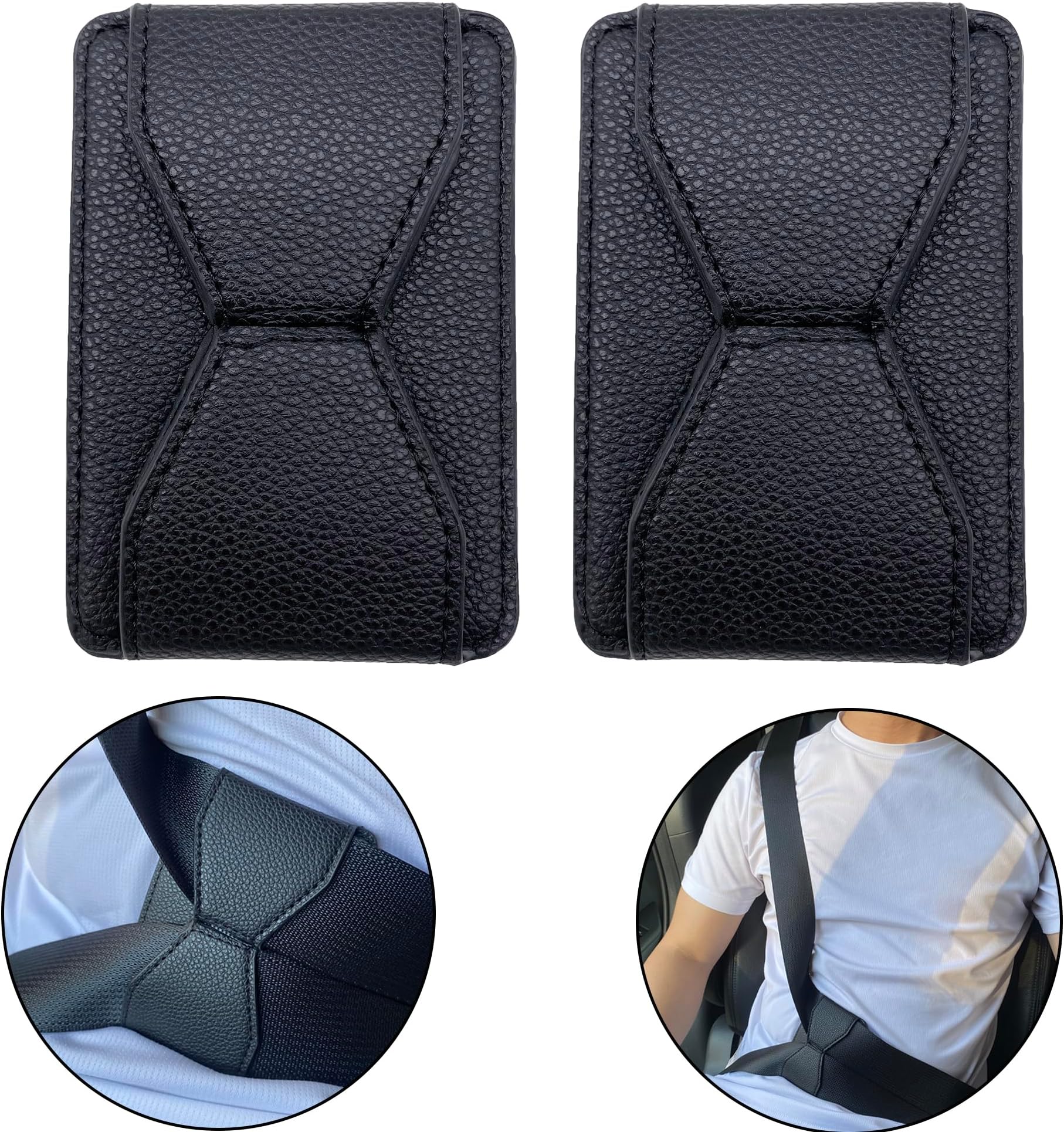 Amazon.com: 2pcs Safety Belt Adjuster, Auto Shoulder Neck Protector ...