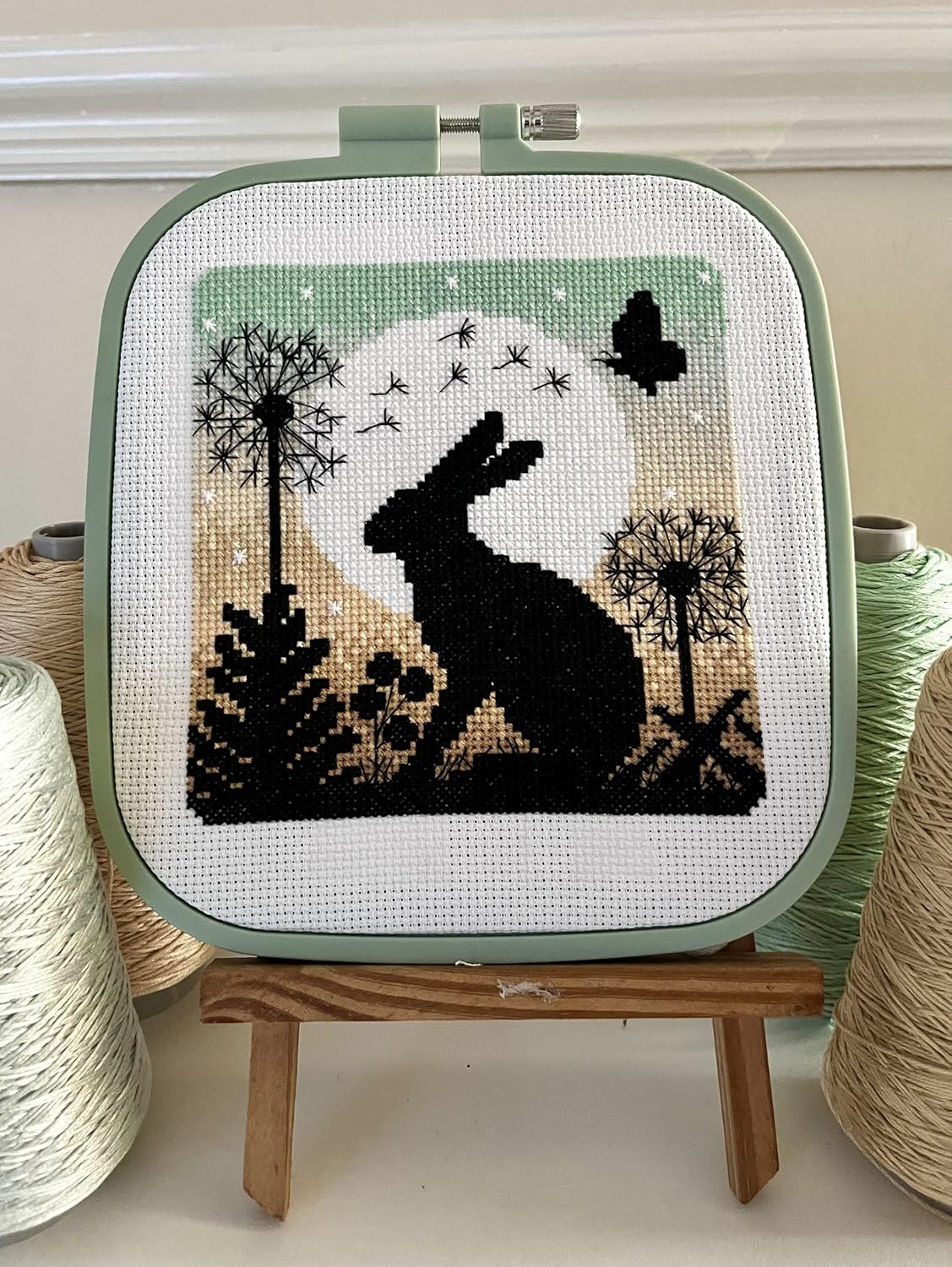 Moonlight Hare Cross Stitch Kit : Amazon.co.uk: Home & Kitchen