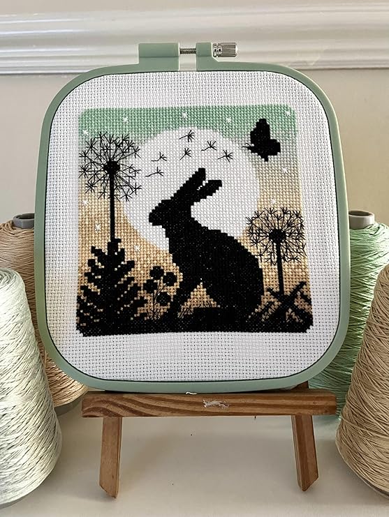 Moonlight Hare Cross Stitch Kit : Amazon.co.uk: Home & Kitchen