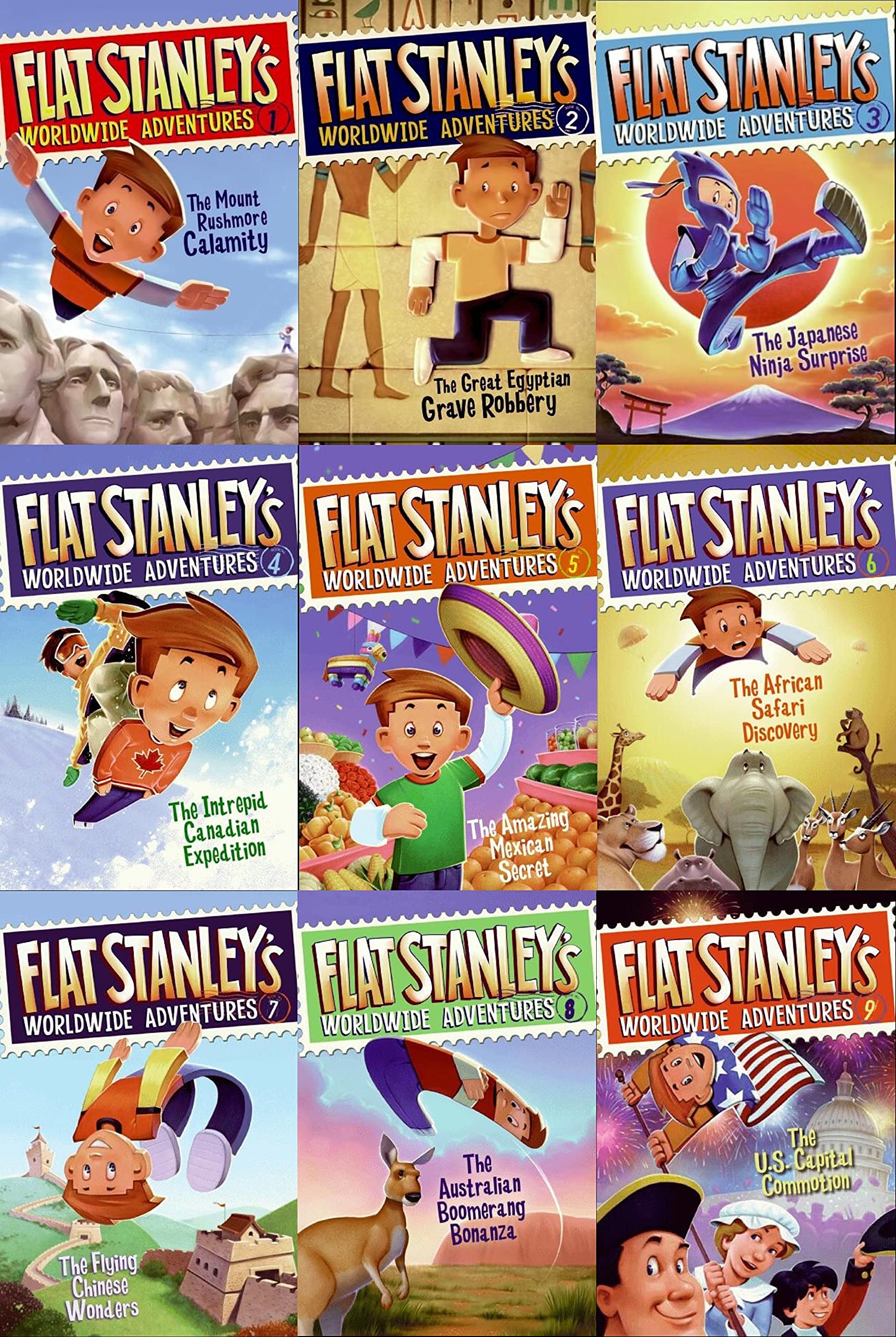 Flat Stanley's Worldwide Adventures, Books 1-9: Jeff Brown, Includes ...