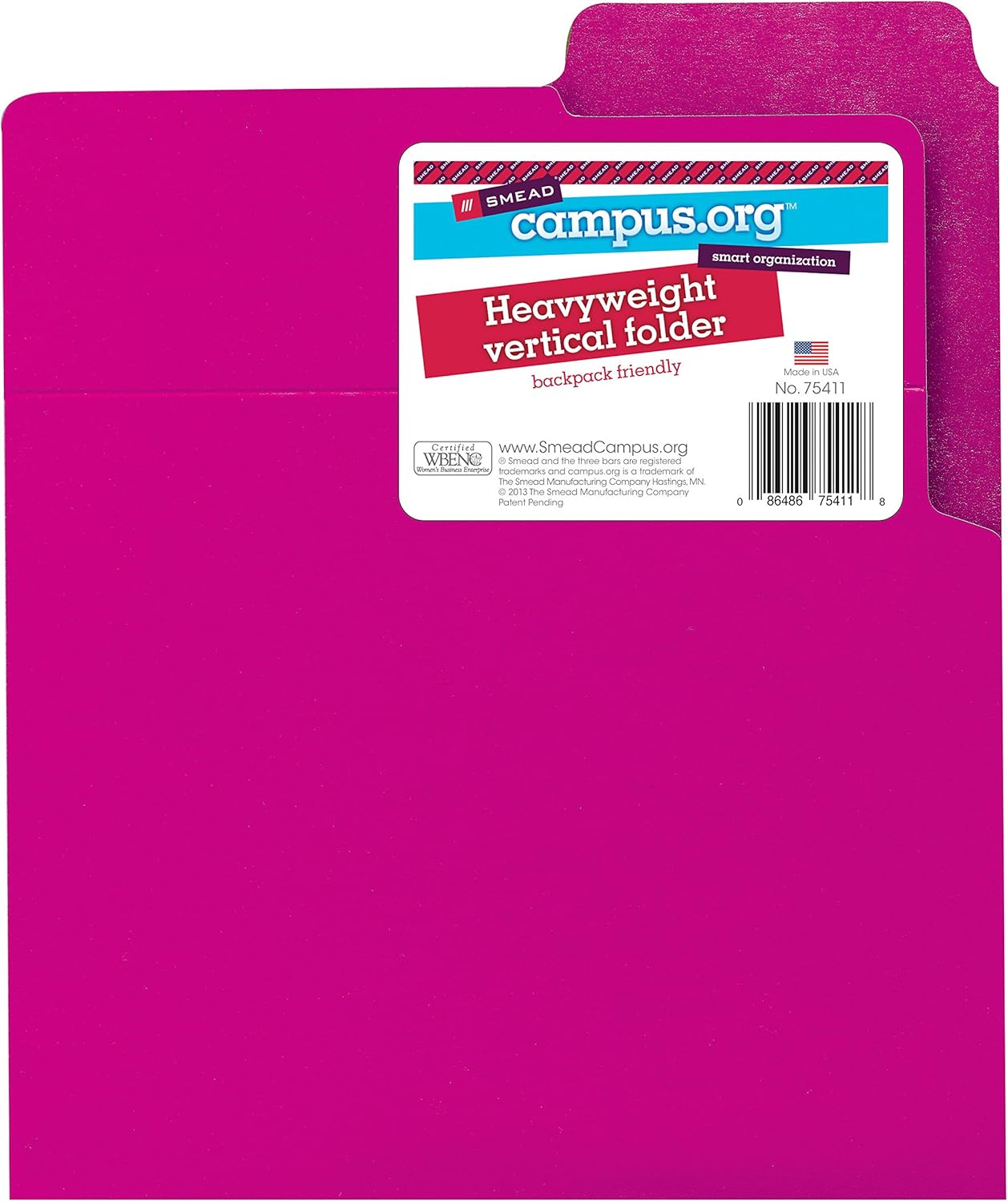 Amazon.com : Smead Campus.org Vertical File Folder, Heavy Weight, Dual ...