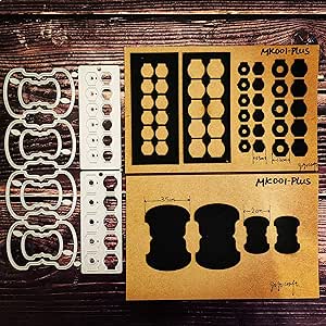 2 Size Whale Tale Tab -Thinlits Metal Cutting Dies Stencils for DIY ...