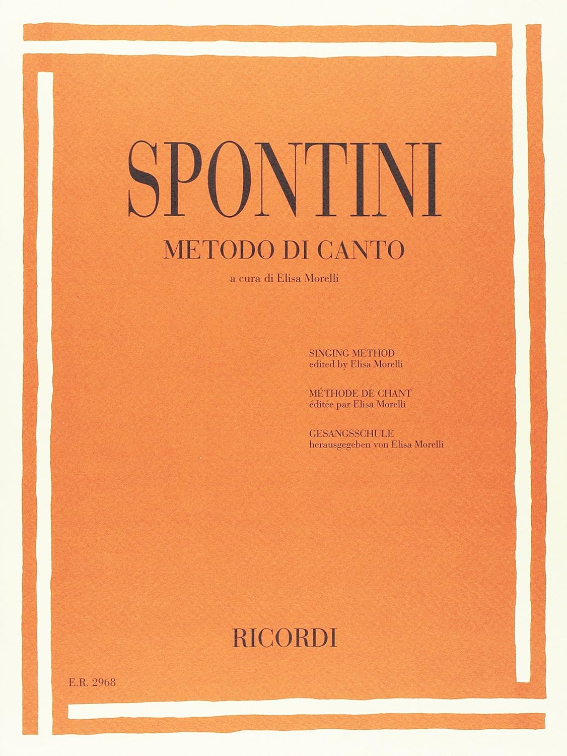 Buy Metodo Di Canto / Singing Method / Methode De Chant / Gesangsschule ...