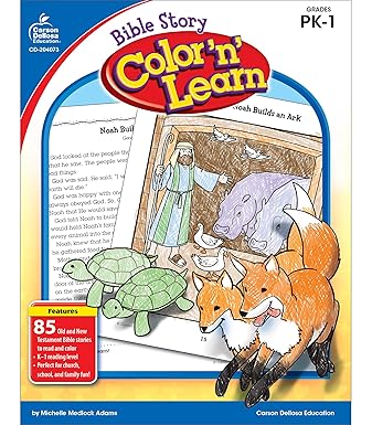 Bible Story Color ’n’ Learn!, Grades PK - 1: Adams, Michelle Medlock ...