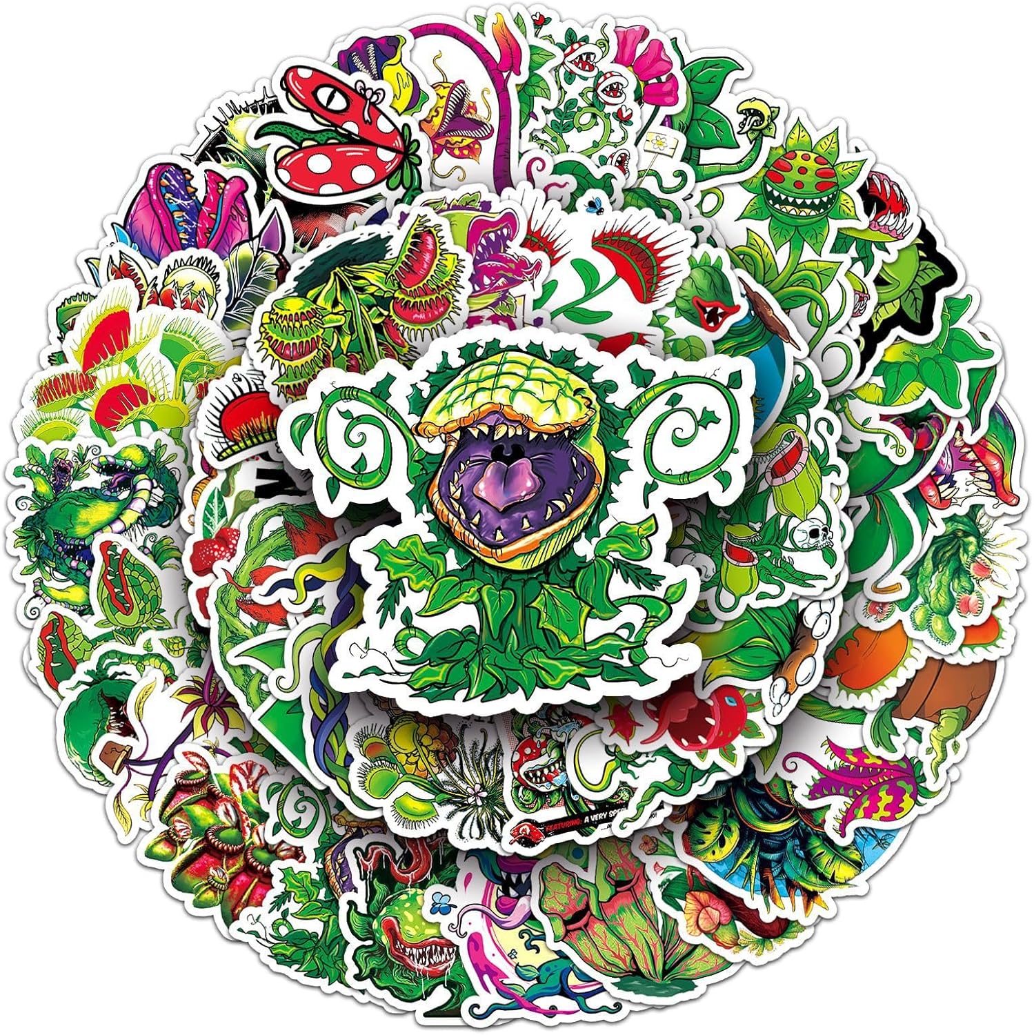 Amazon.com: 50 Pcs Venus Flytrap Stickers - Unique Carnivorous Plant ...