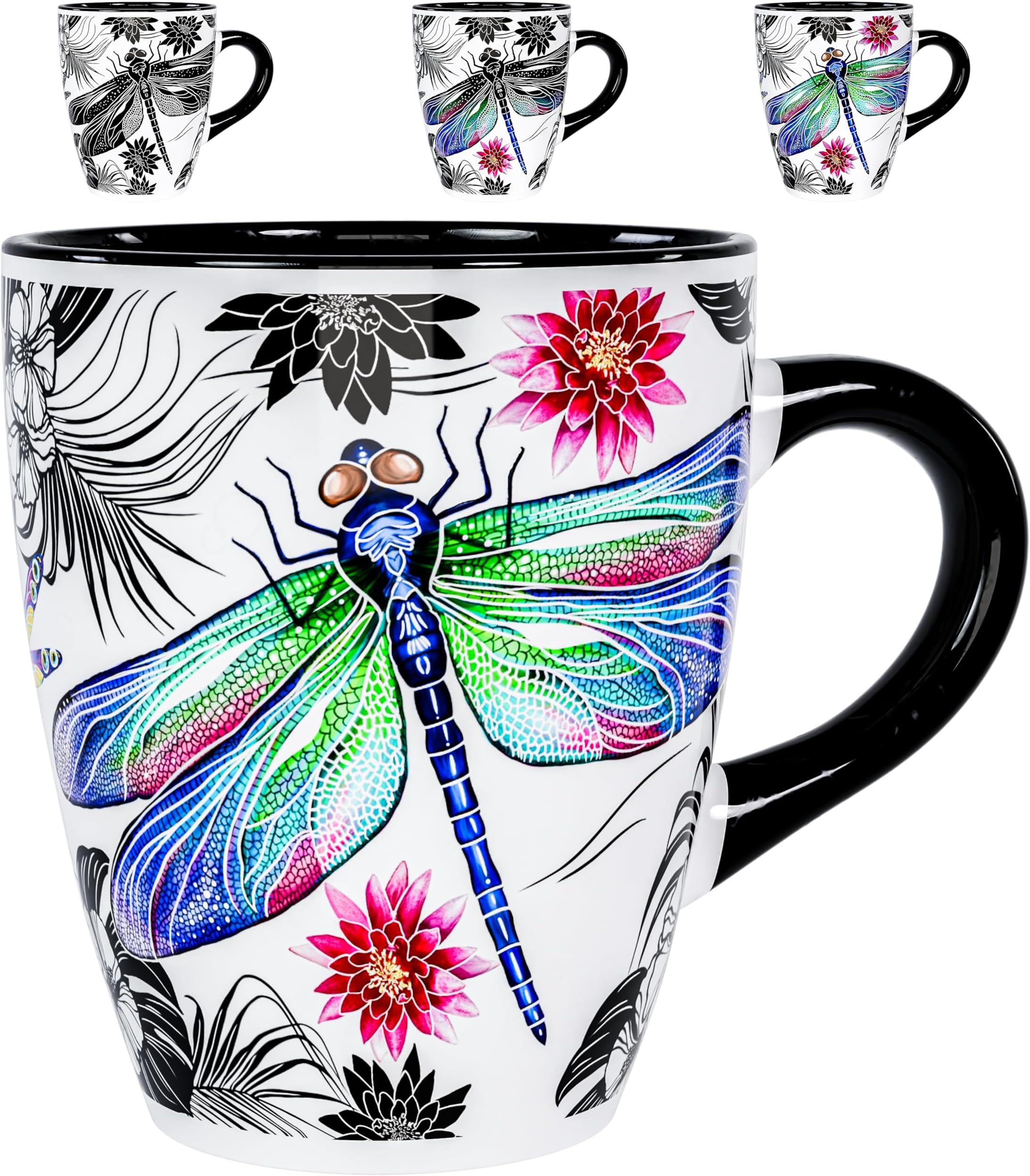 Amazon.com: Sheffield Home 20 OZ Large Coffee Mug Set - Set of 2 Coffee ...