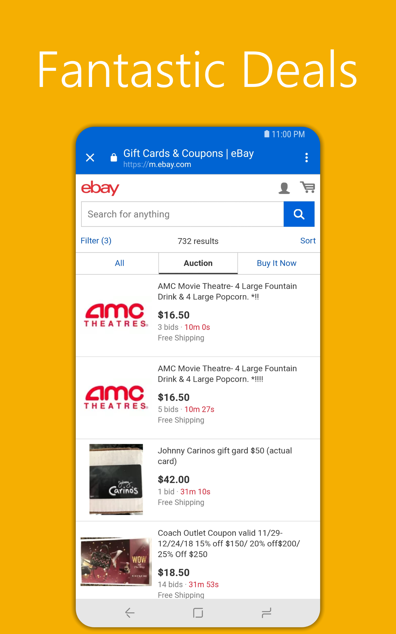 Dollar Auctions - Deal Finder - App on Amazon Appstore