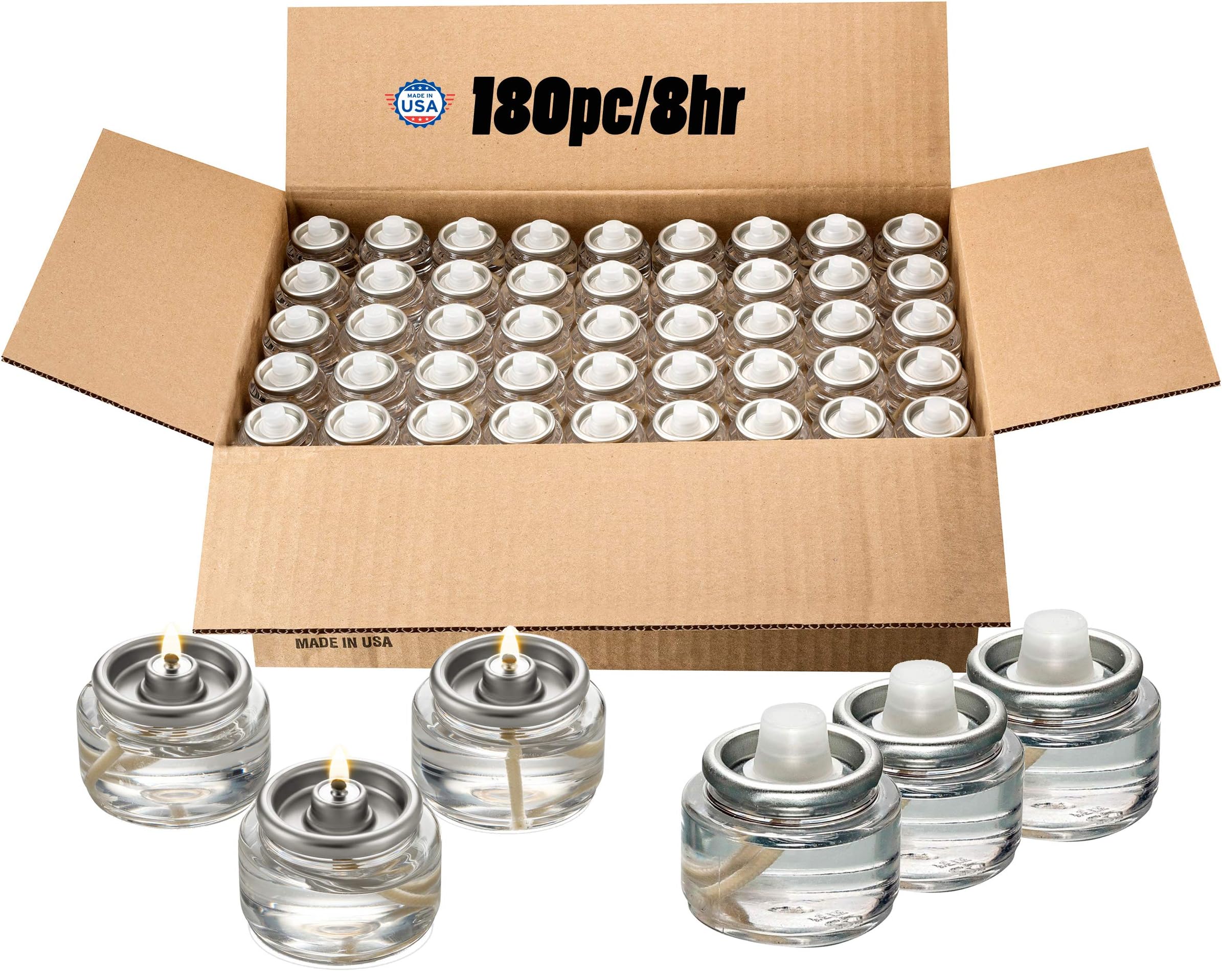 Amazon.com: Candle Charisma Disposable Liquid Candles - Oil Tea Lights ...