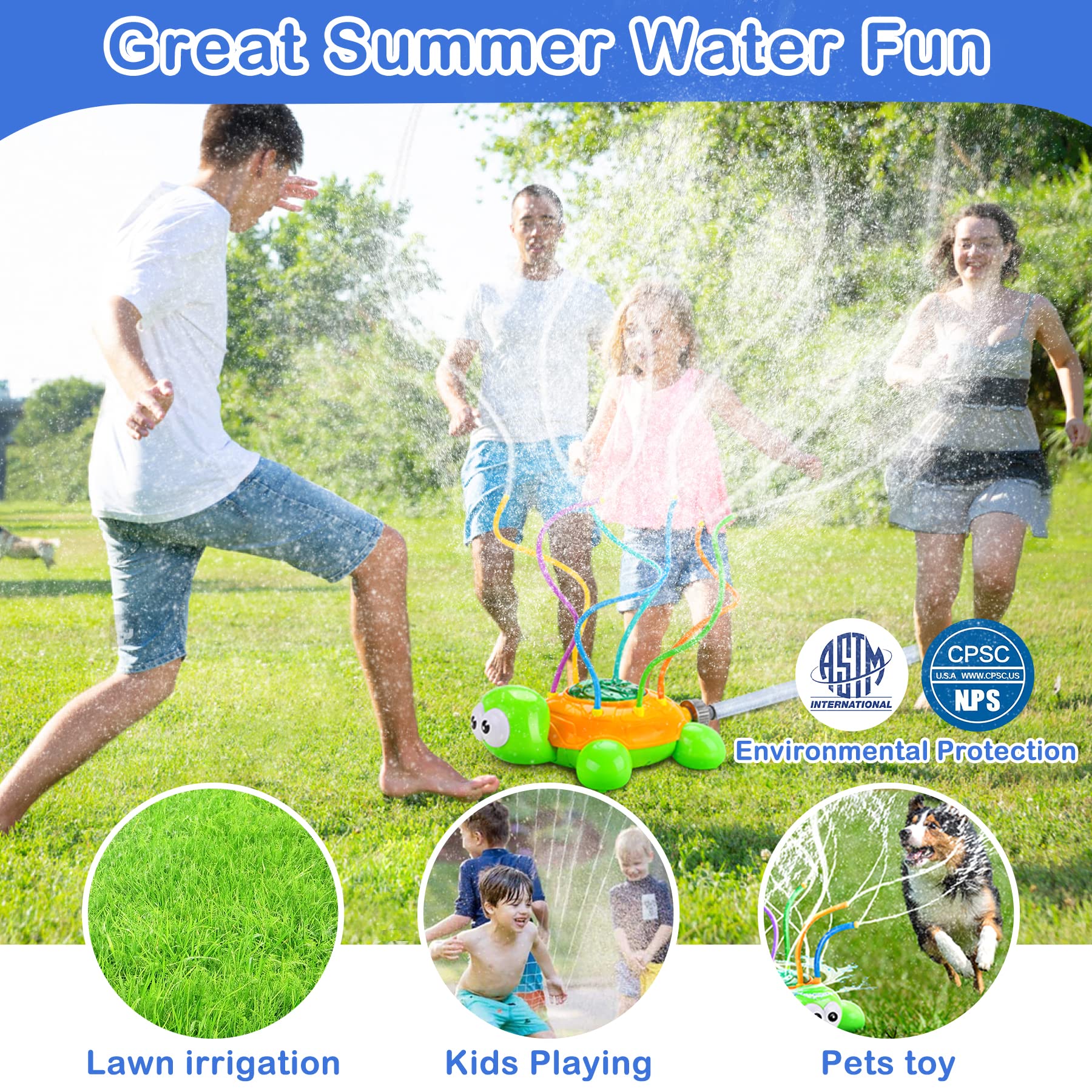 Wiggle Worm Sprinkler Water Toy