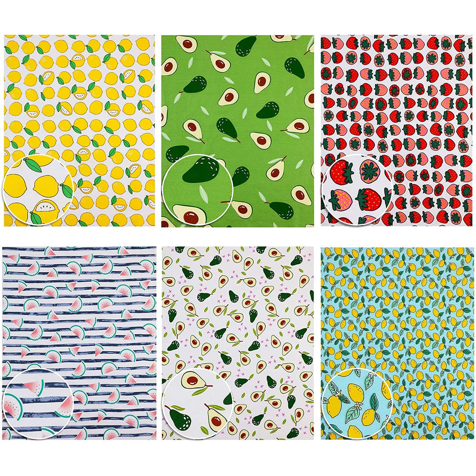 Fruit Fabrics NEW Floral Strawberry Fruits Print Polycotton Craft