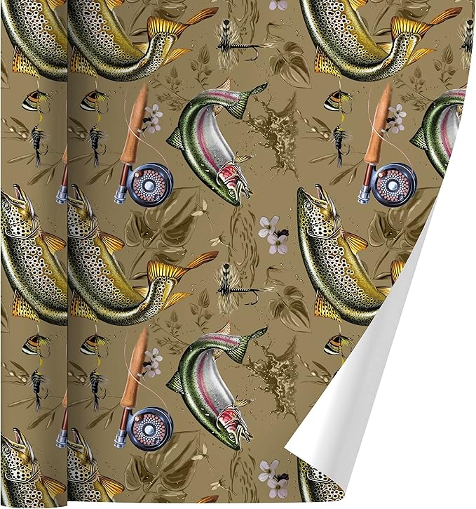 Amazon.com: GRAPHICS & MORE Trout Stream Fish Fly Fishing Rod Reel Gift ...