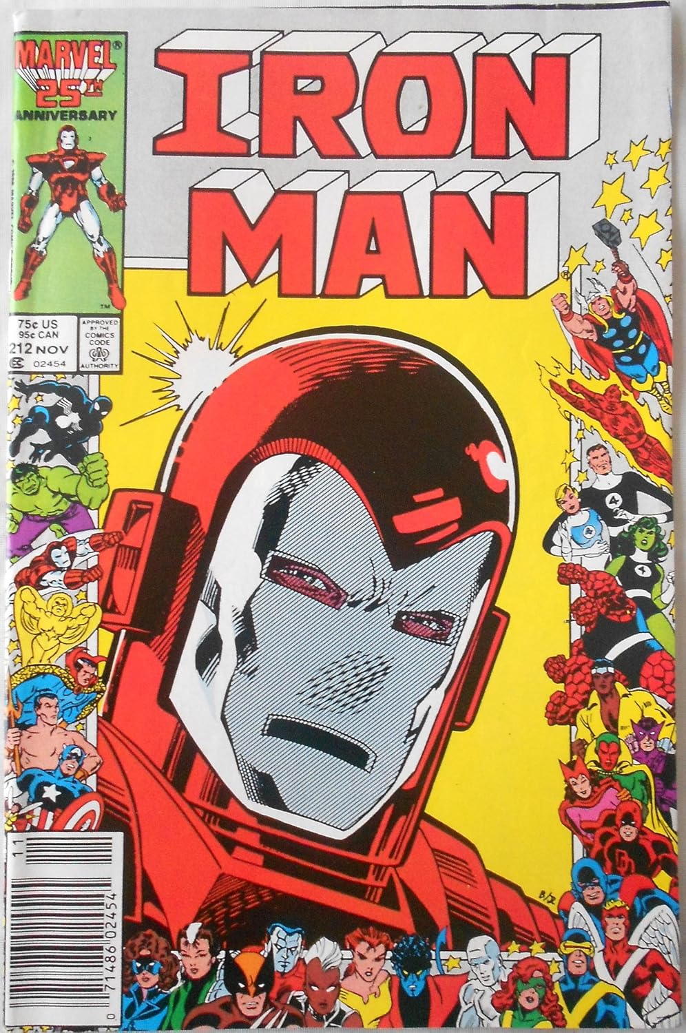 Amazon.com: Marvel Comics 25th Anniversary Iron Man Issue Number 212 ...