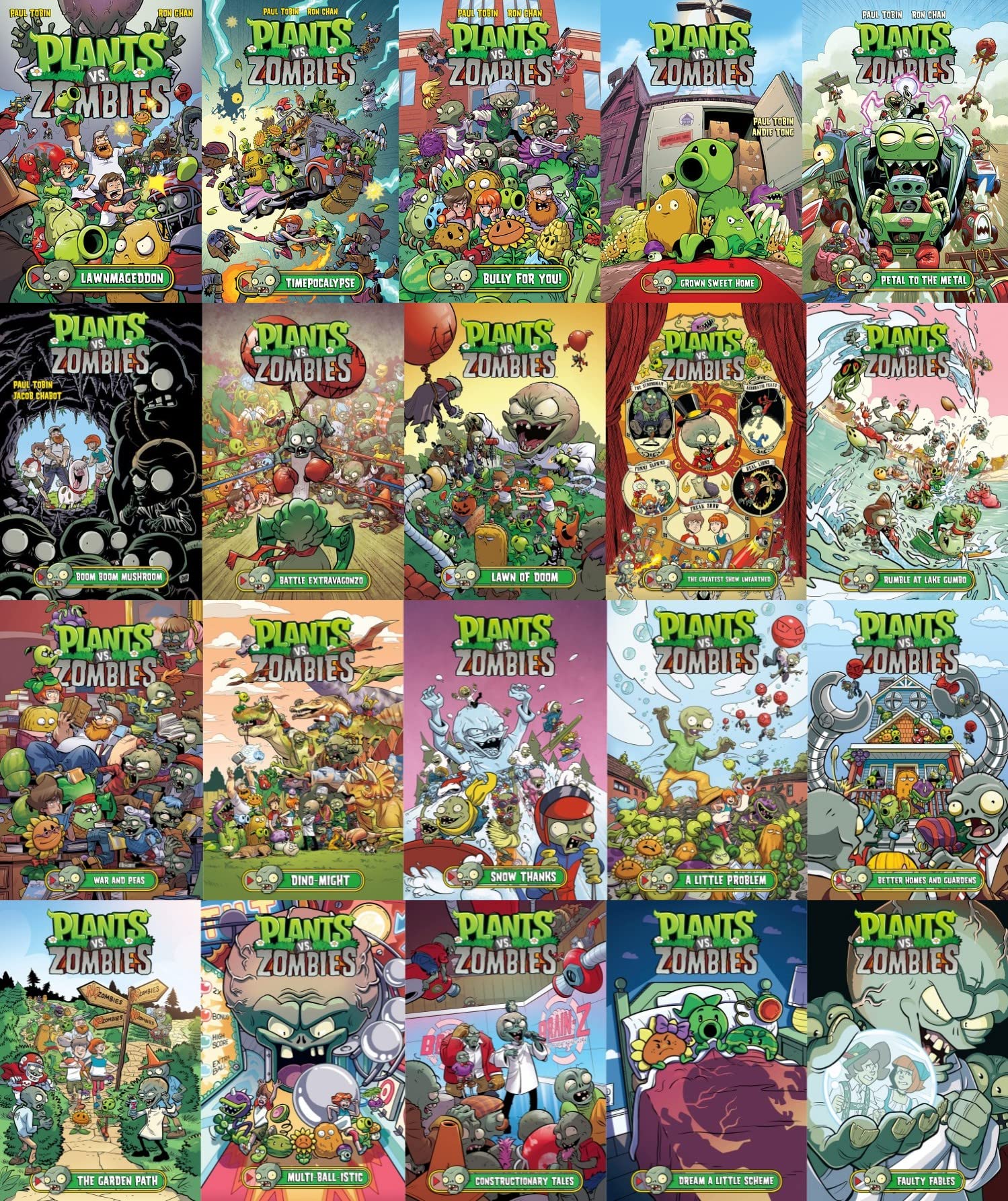 Plants vs. Zombies Series Total 20 Books Set: Volume 1 - Volume 20 ...