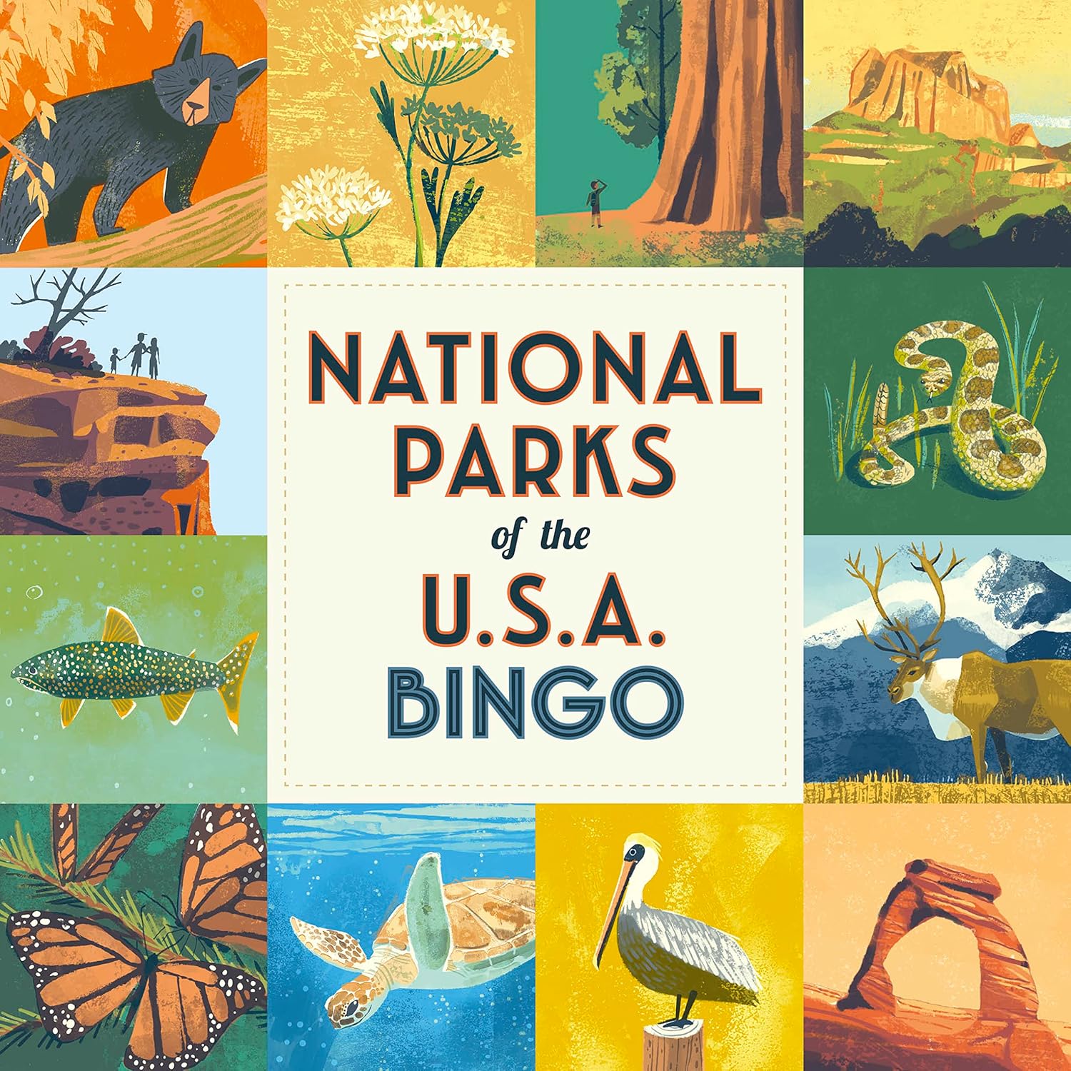 Amazon.com: National Parks of The USA Bingo: A Bingo Game for Explorers ...