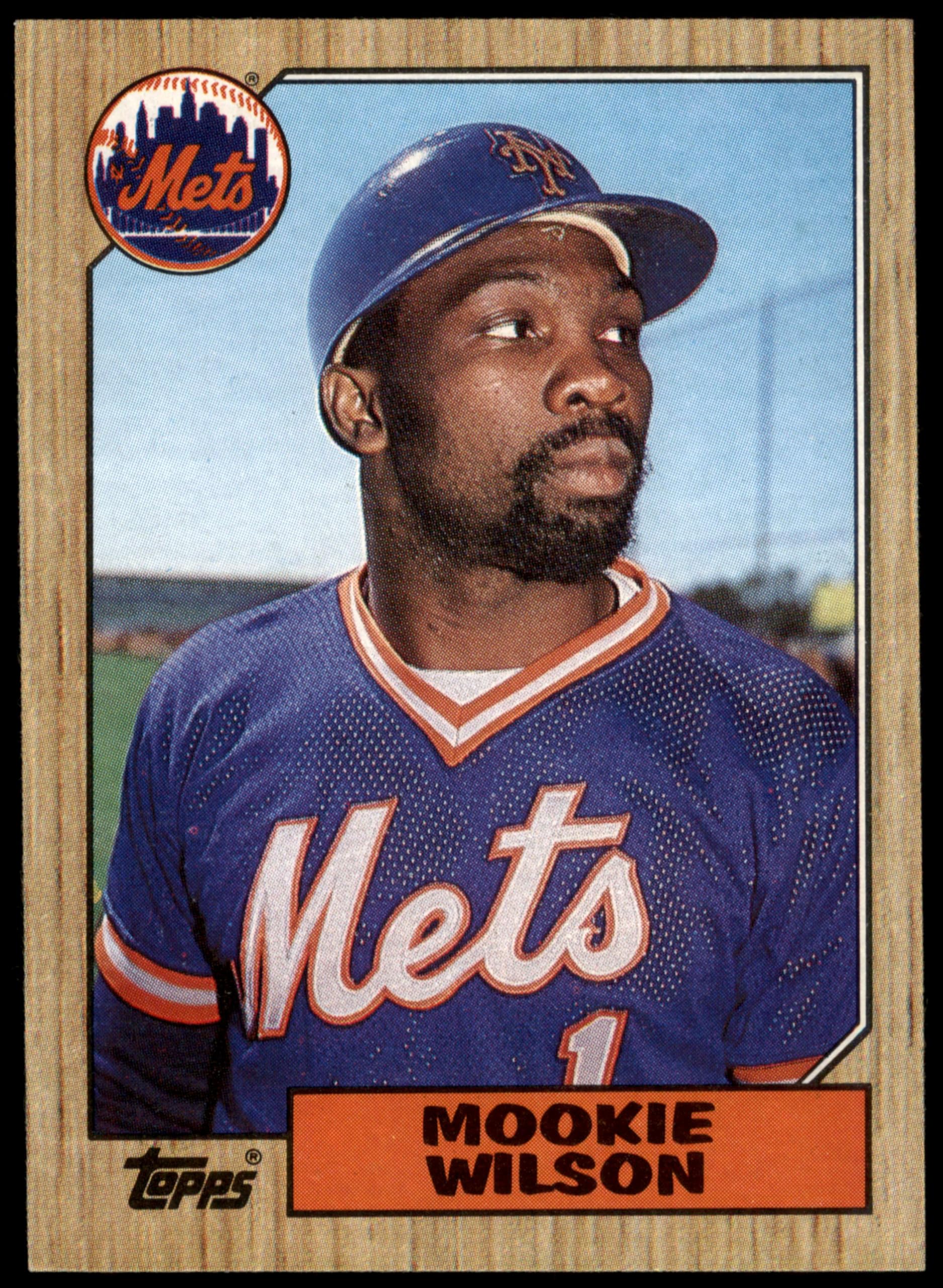 Mookie Wilson Mookie Wilson Autographed Baseball Card (New York Mets)